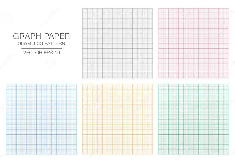 Colored Graph Paper. Seamless Pattern Stock Vector - Illustration of ...