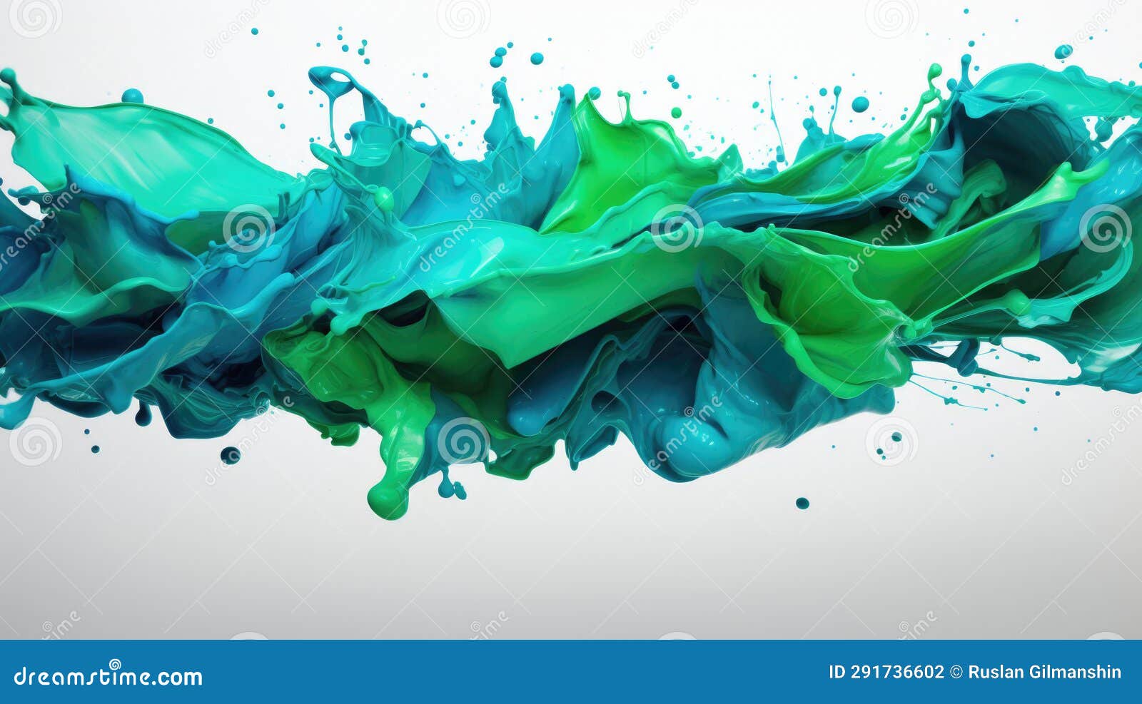Colored Green Paint Splash Background Stock Photo - Image of pigment ...