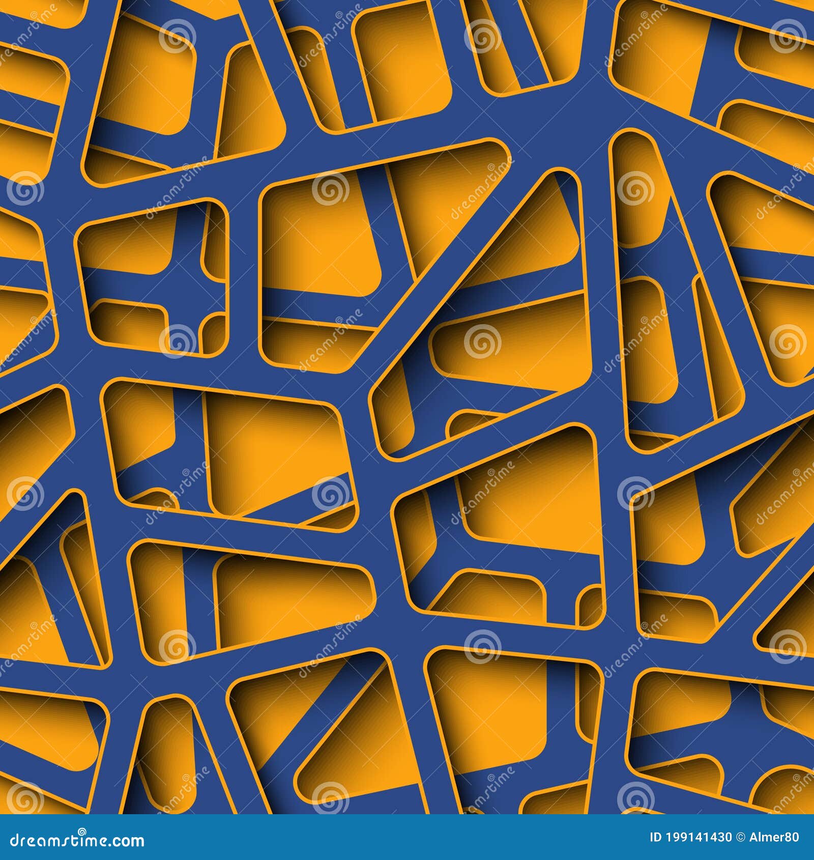 Colored Grid Layers with Shadow. Seamless Pattern Stock Vector ...