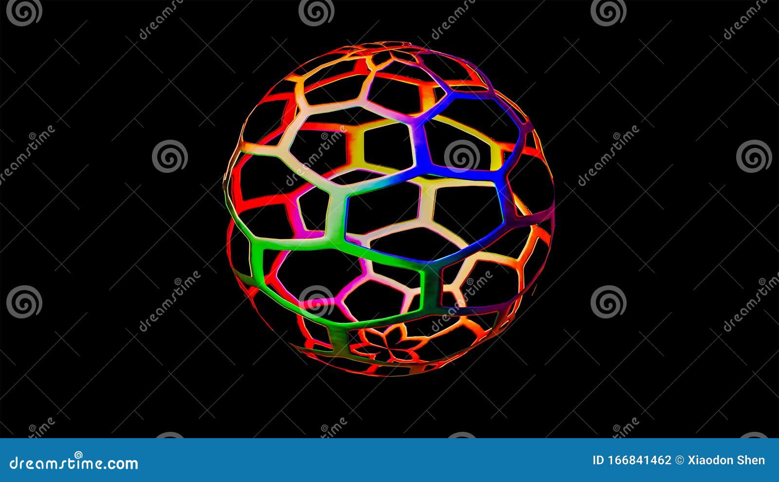 Colored grid metal ball, stock illustration. Illustration of ...
