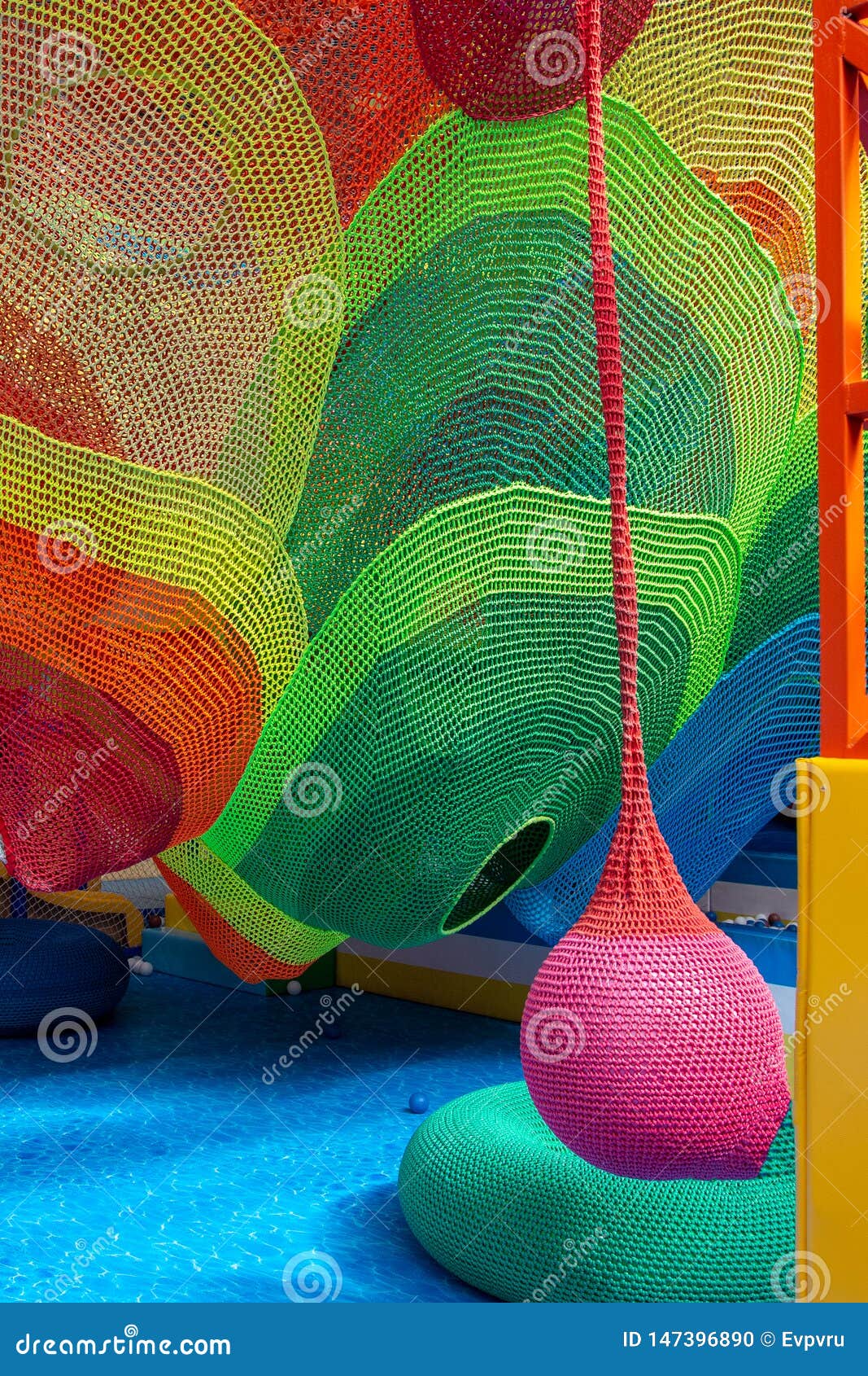 Colored Grid for Outdoor Games for Children Stock Photo - Image of wood ...