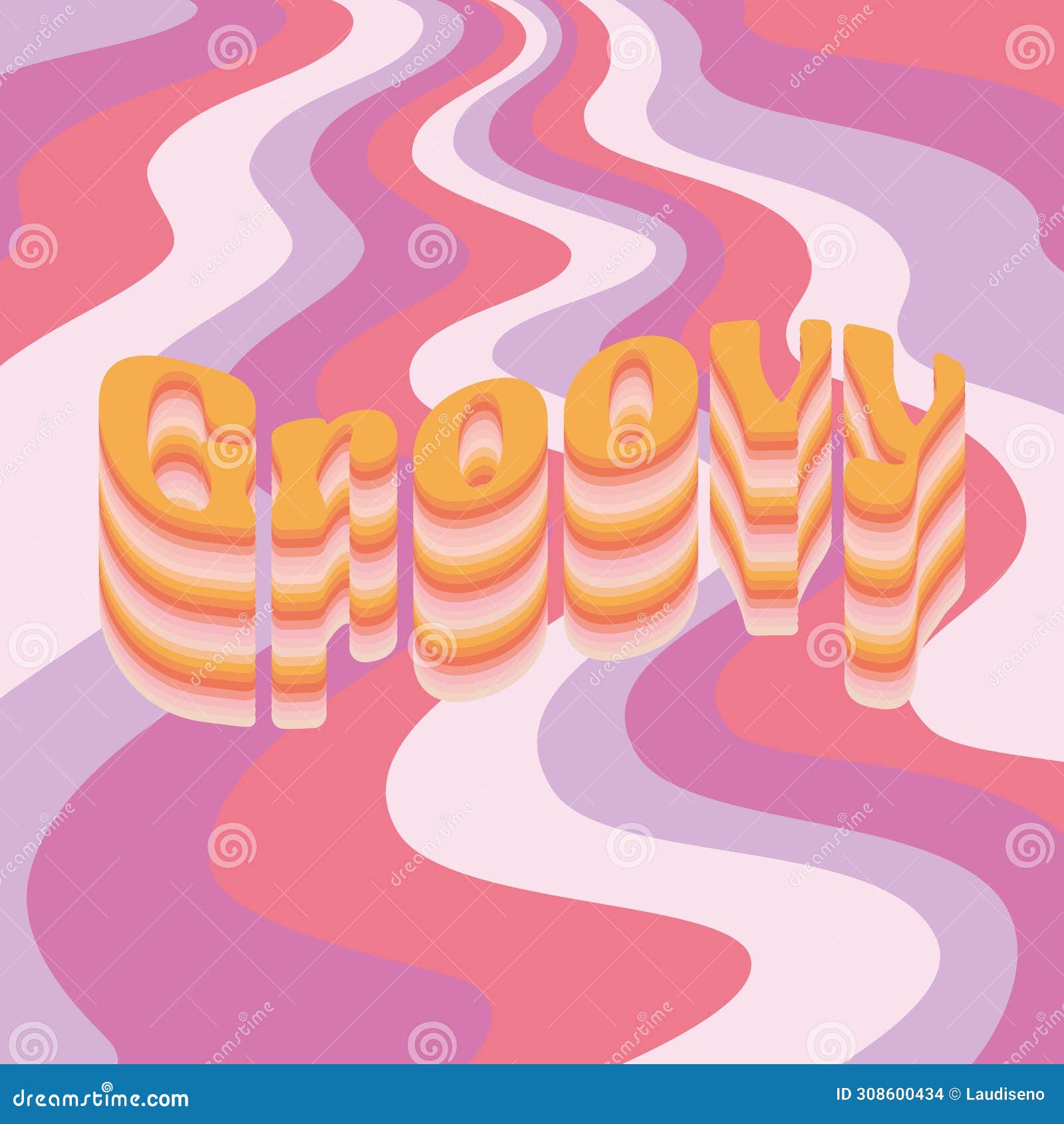 Colored Groovy Background Vector Stock Illustration - Illustration of ...