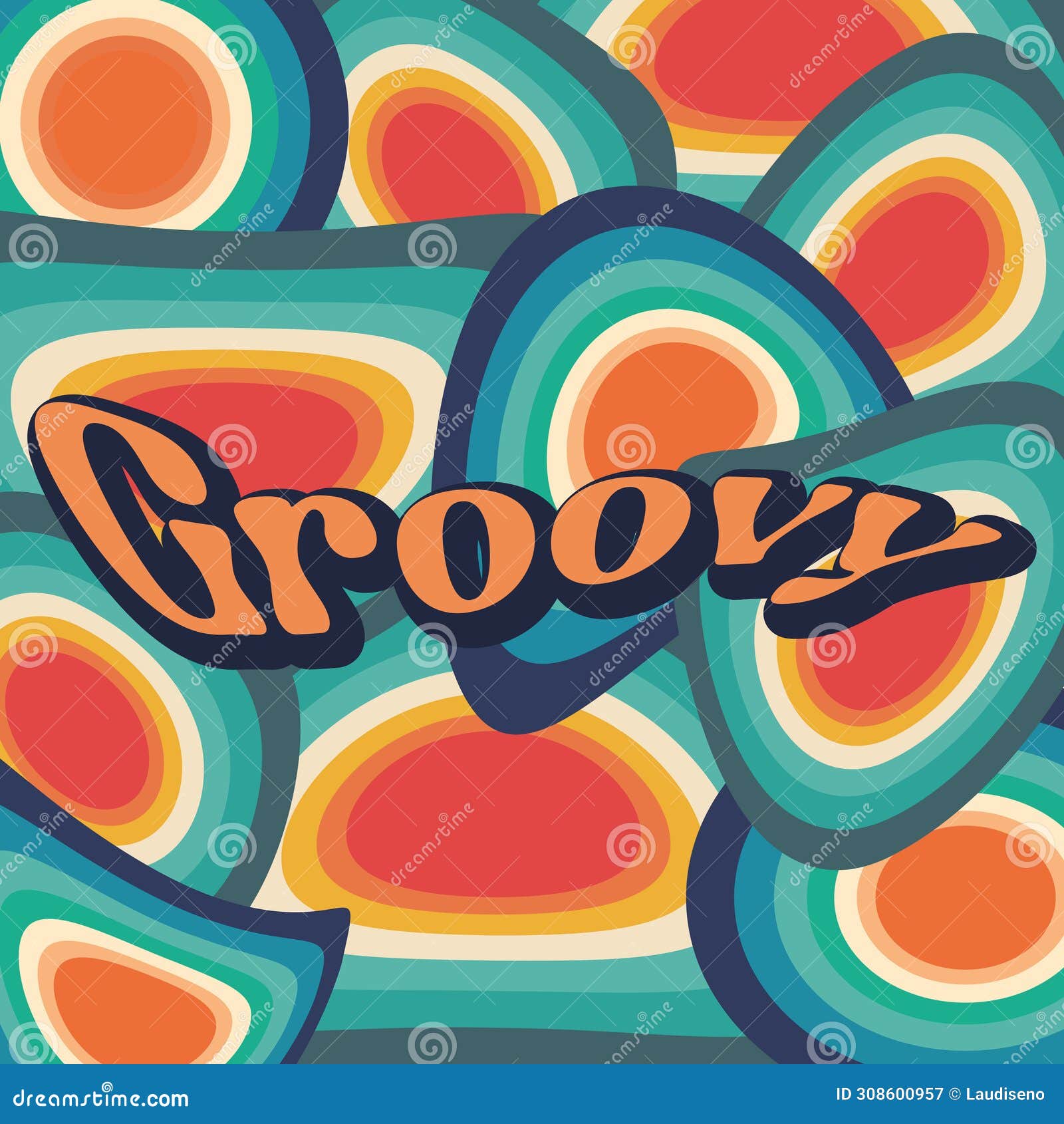 Colored Groovy Background Vector Stock Vector - Illustration of graphic ...
