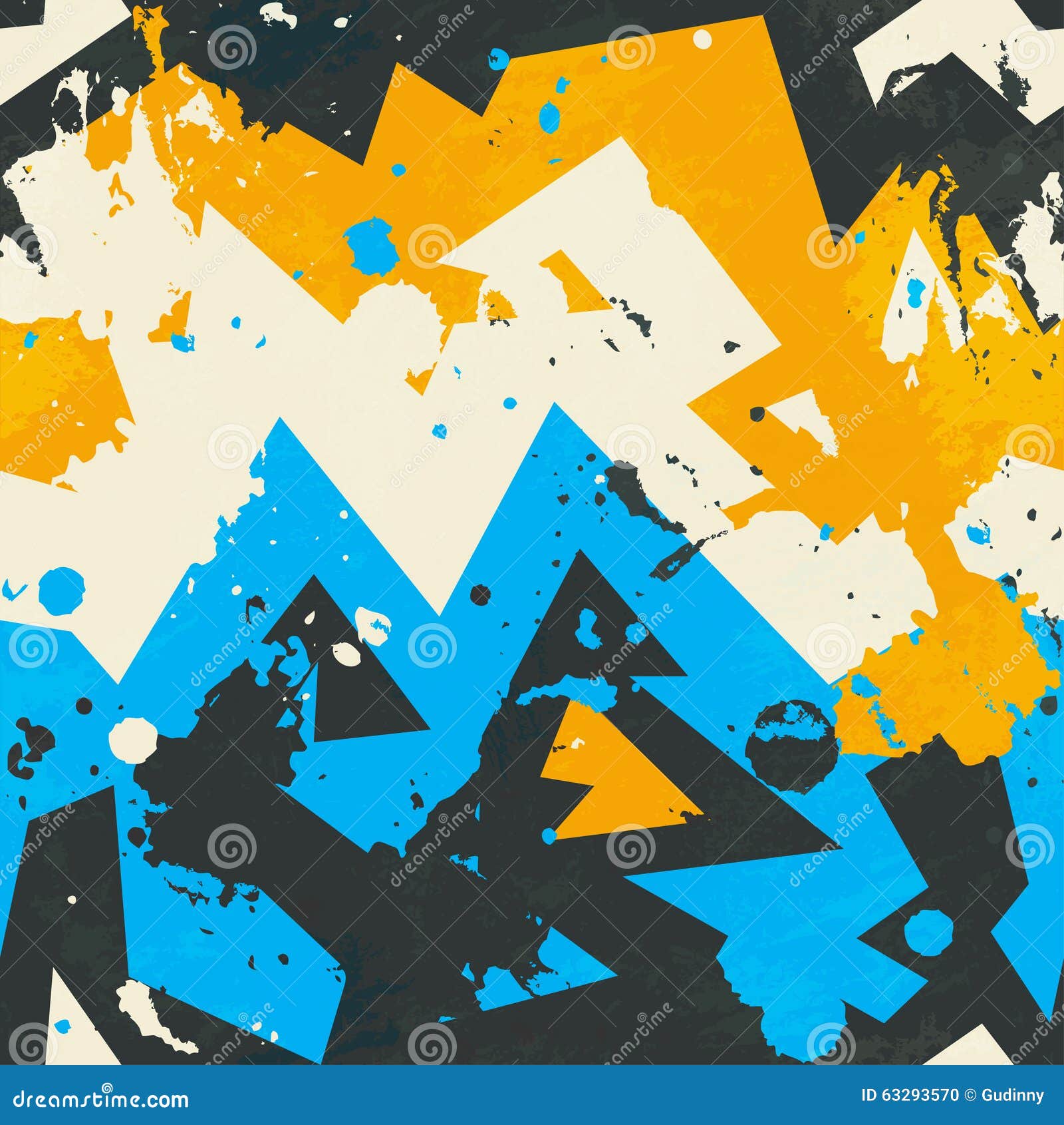 Colored Grunge Seamless Pattern Stock Vector - Illustration of line ...