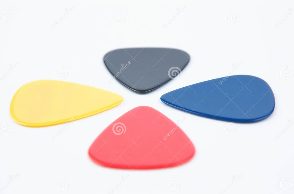 Colored Guitar Picks stock photo. Image of plectrum, black - 12790632