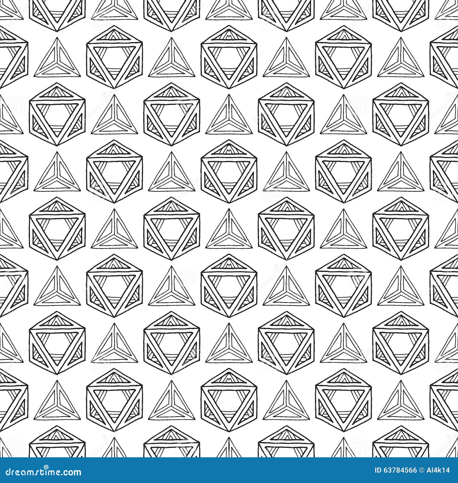 Colored Hand Drawn Psychedelic Zentangle Pattern Stock Vector ...