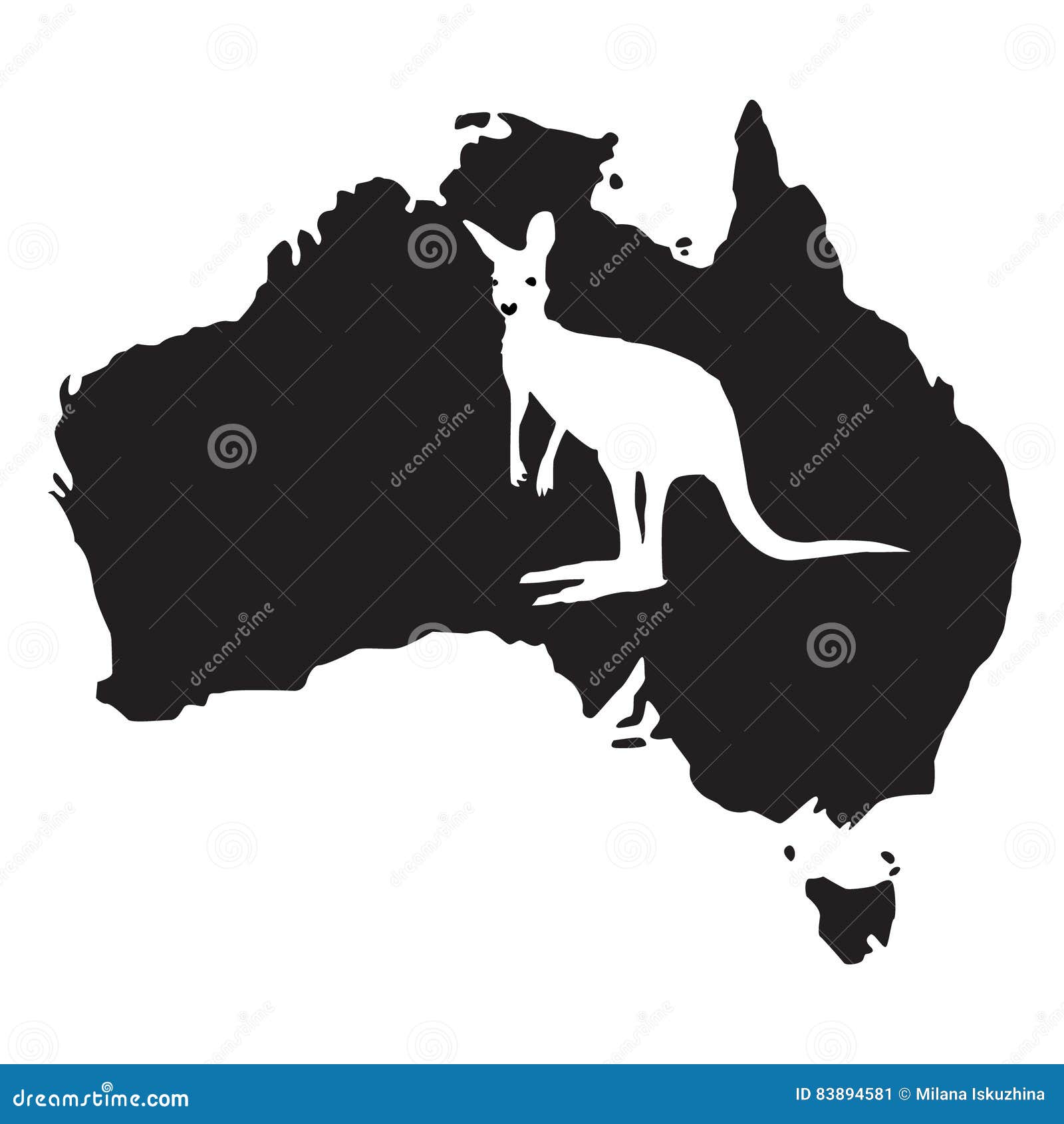Colored Hand Sketch Kangaroo Stock Vector - Illustration of colorful ...
