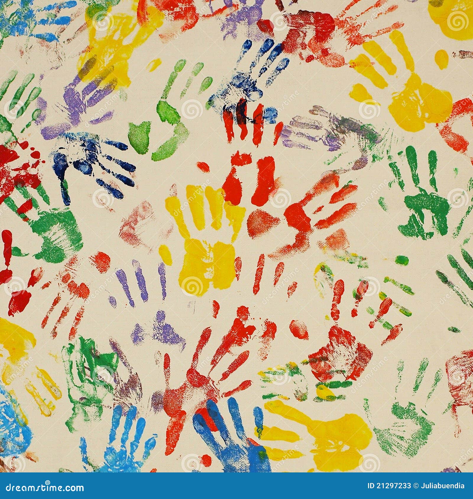 Colored handprints stock image. Image of colors, colored - 21297233