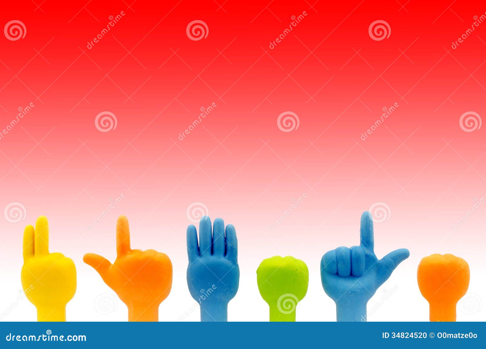 Colored Hands stock photo. Image of childhood, icon, artwork - 34824520