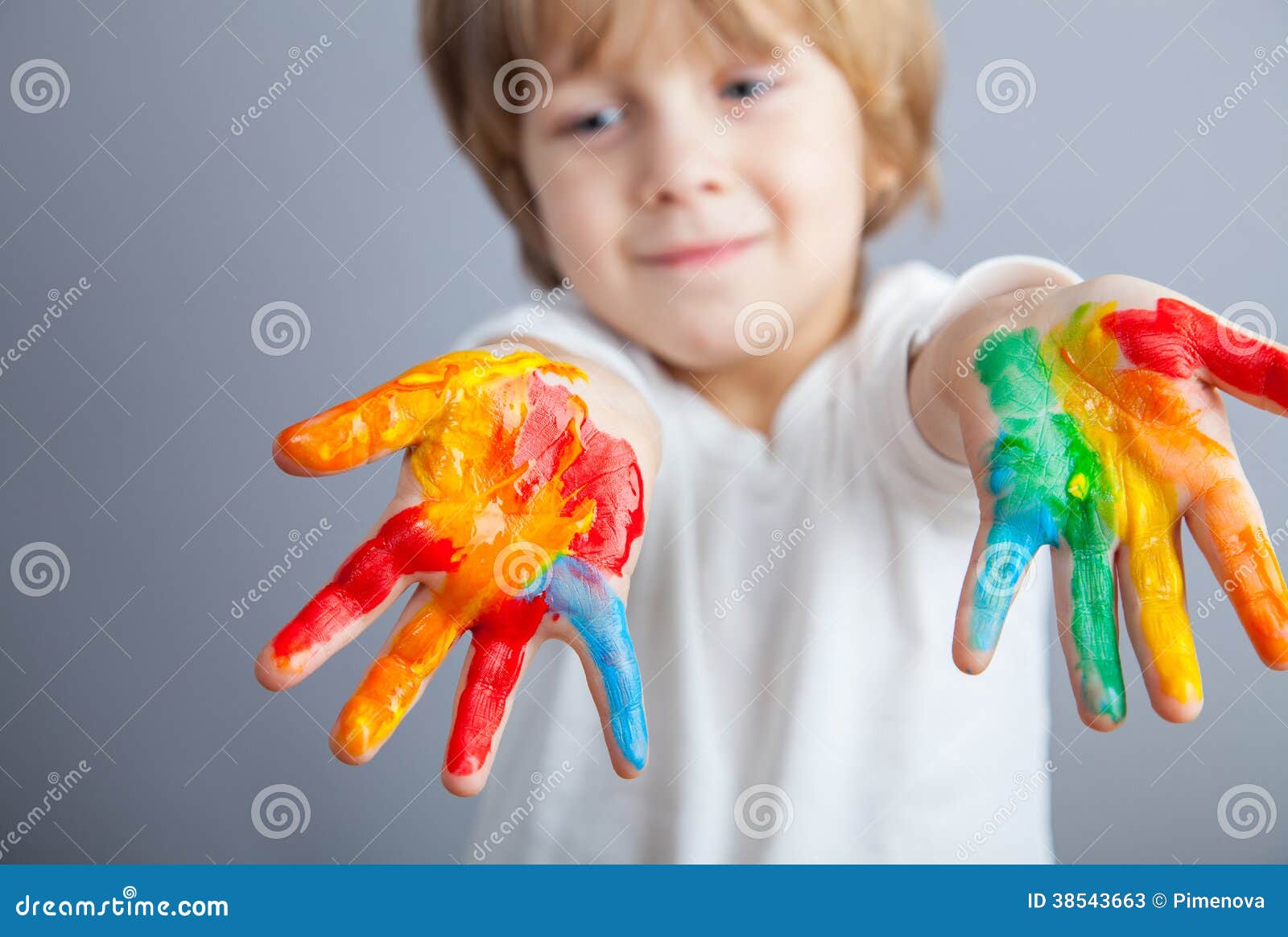 Colored hands stock image. Image of little, hand, fingers - 38543663