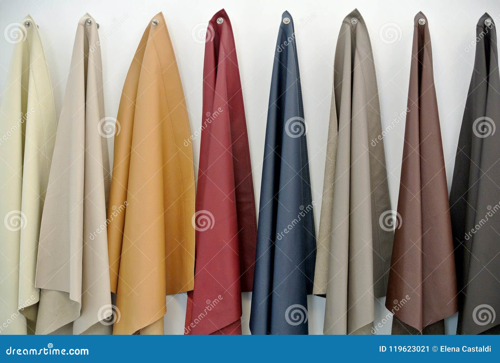 The Colored Hanging Fabrics Stock Image - Image of hanging, fabric ...
