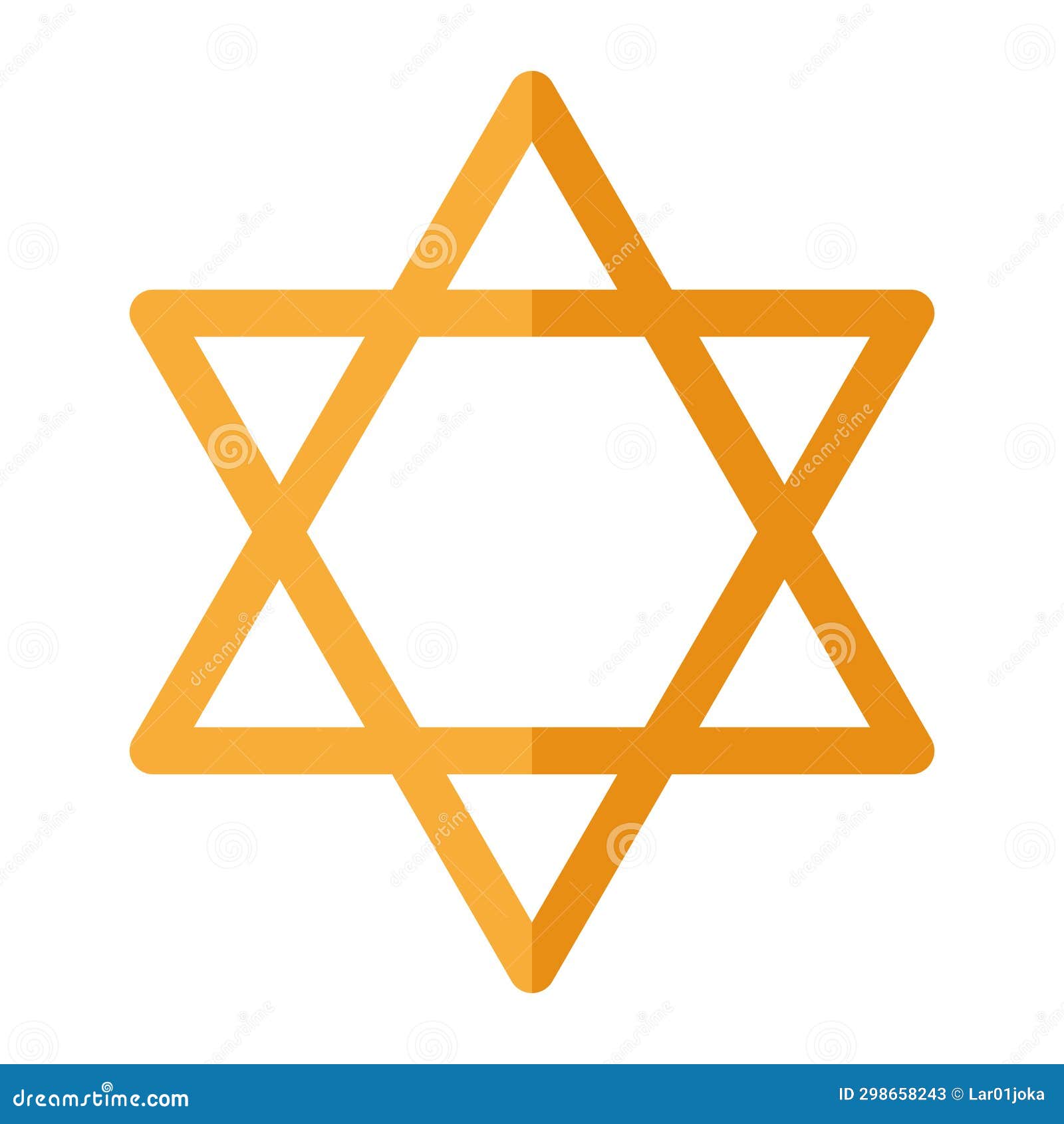 Colored Hanukkah Jewish Star Shape Icon Vector Stock Illustration ...