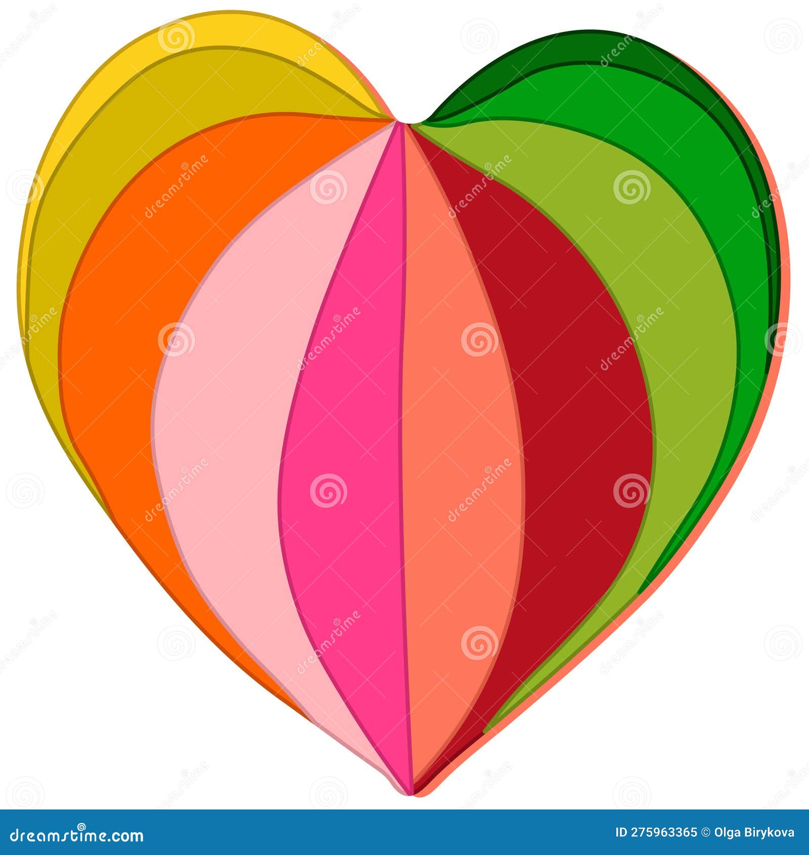 Colored Heart Logo. Heart Logo Design. Heart Design Element. Heart ...