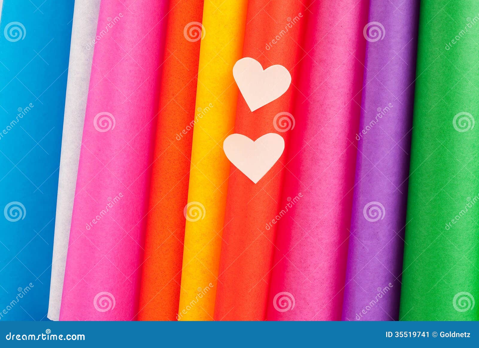 Colored hearts stock image. Image of bright, feeling - 35519741