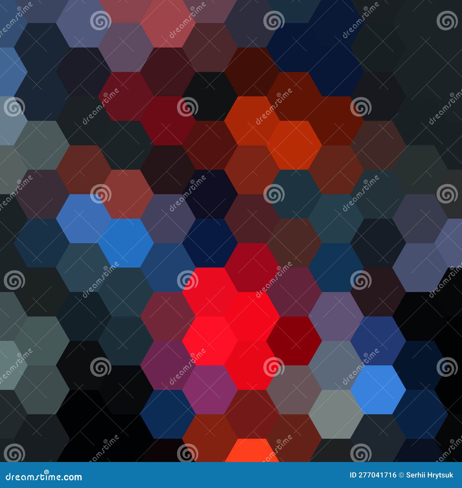 Colored Hexagon Background. Polygonal Style. Presentation Layout. Eps ...