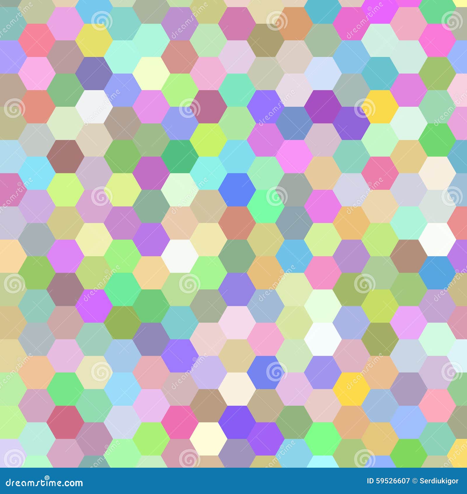 Colored hexagons. stock vector. Illustration of green - 59526607