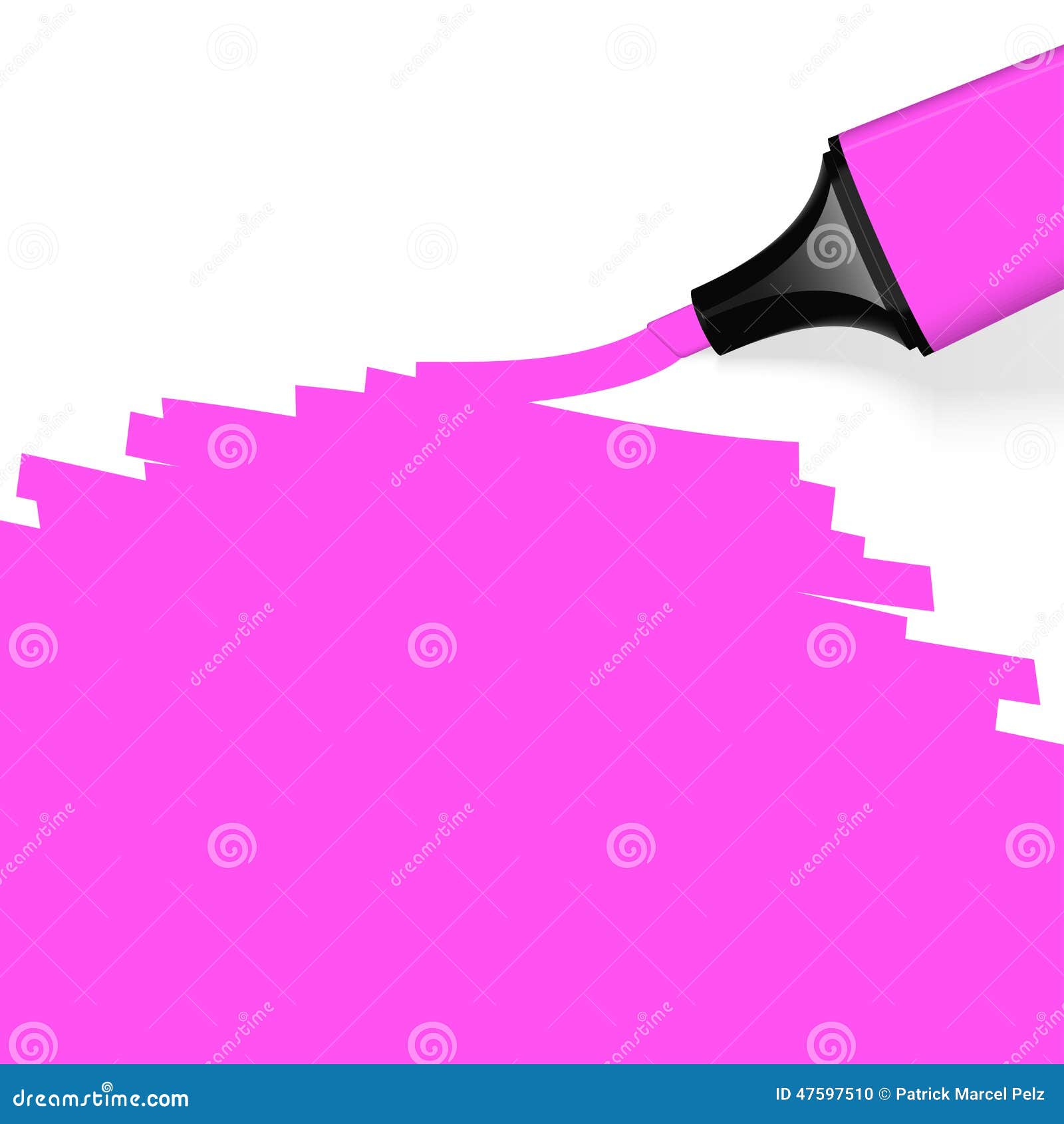 Colored Highlighter with Marking Stock Vector - Illustration of ...