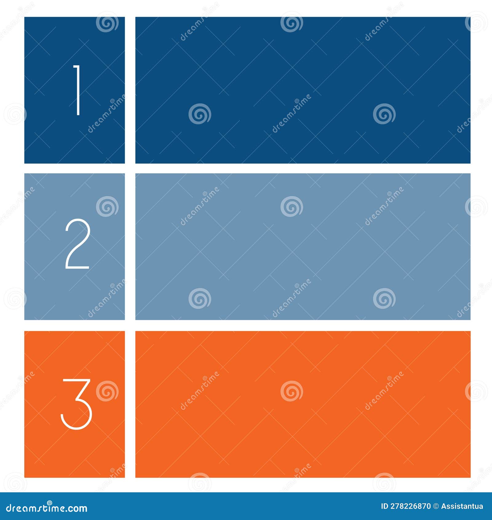 Colored Horizontal Stripes for Three 3 Positions. Stock Vector ...