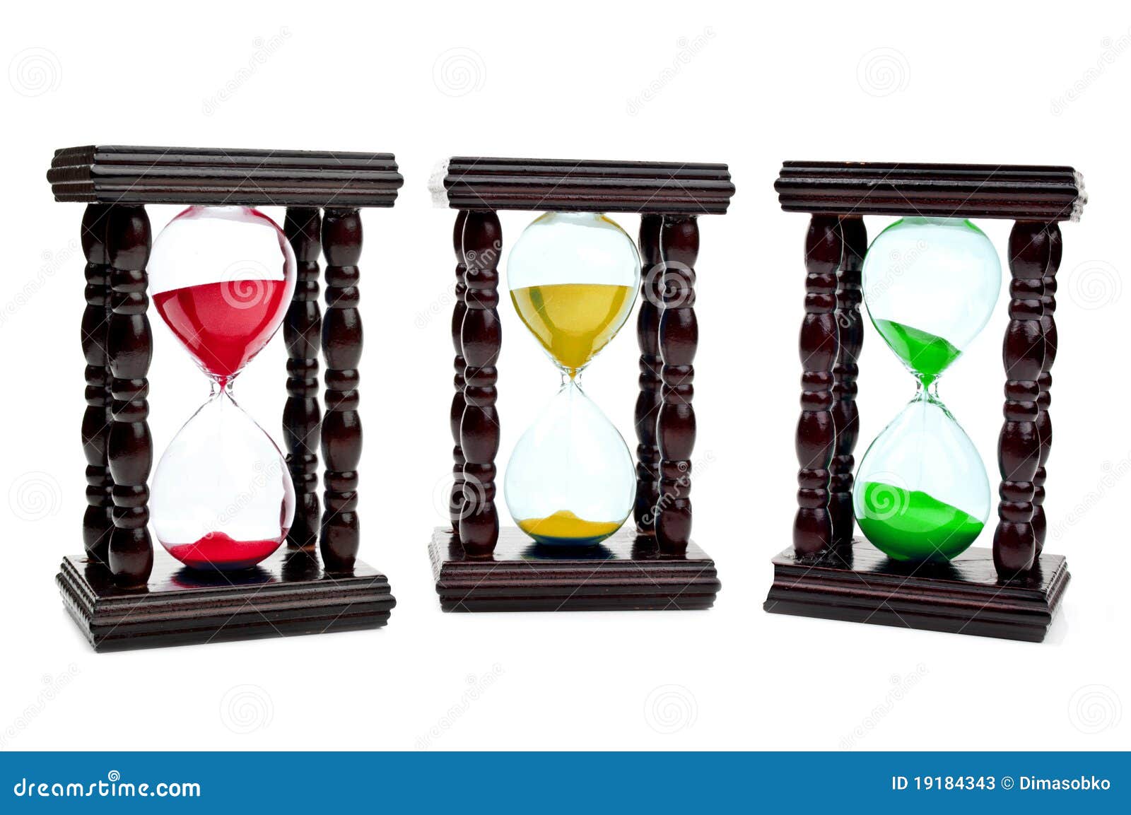 Colored hourglass stock image. Image of instrument, speed - 19184343