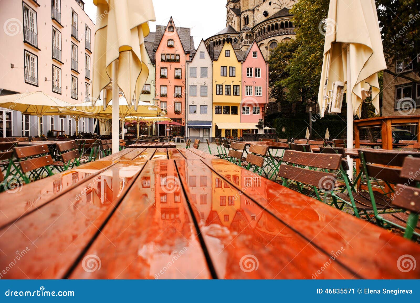 Colored Houses of Cologne, Germany Stock Image - Image of german, roof ...