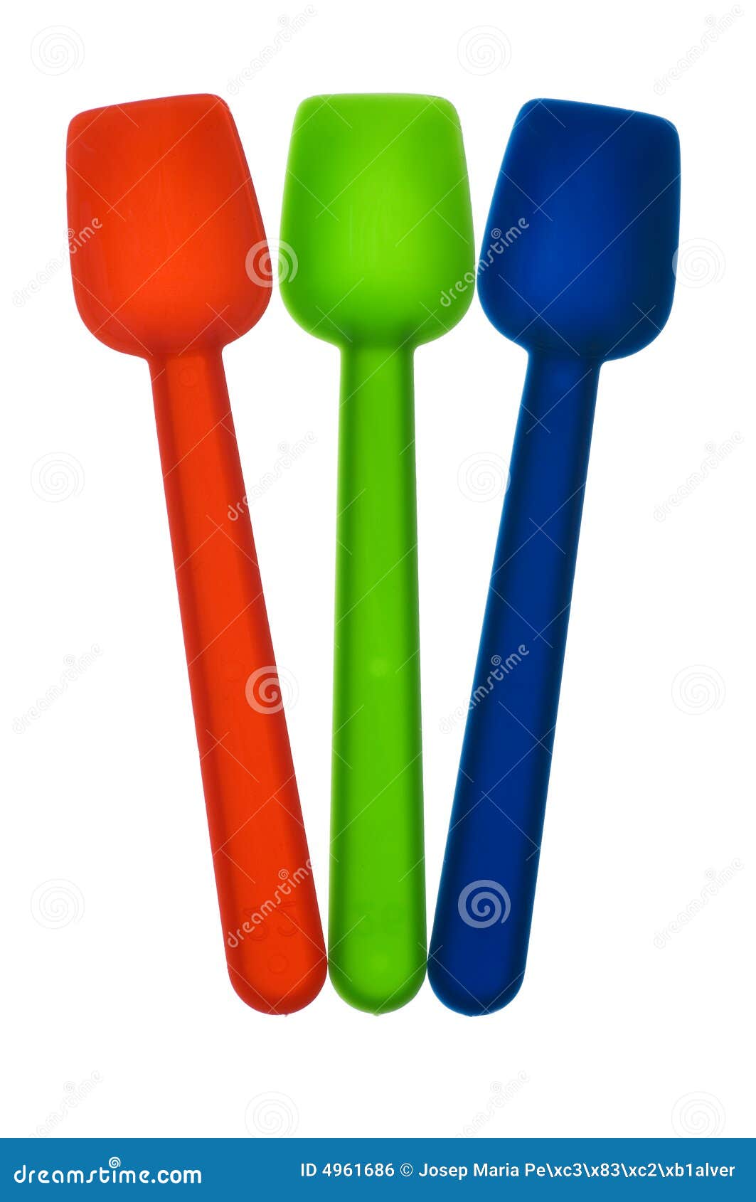Colored ice cream spoons stock photo. Image of colours - 4961686