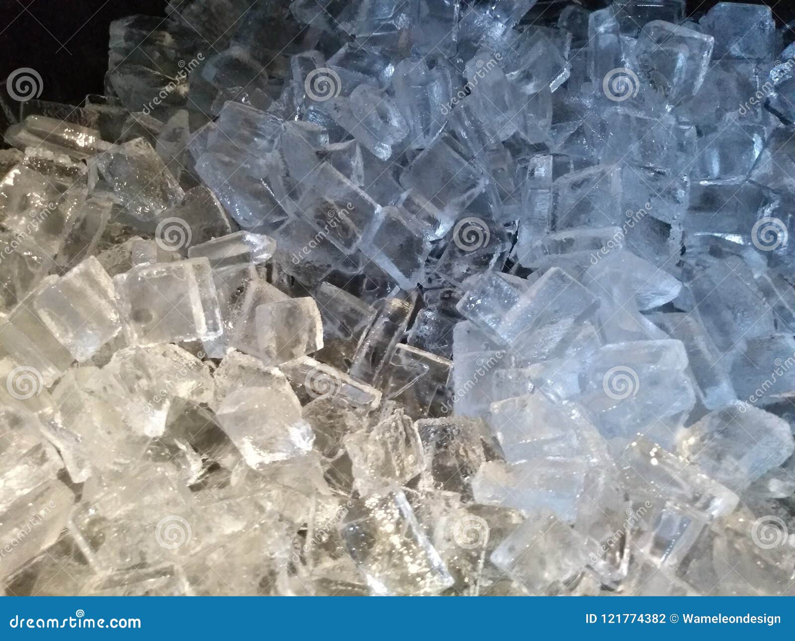 Colored ice cubes stock photo. Image of colored, summer - 121774382