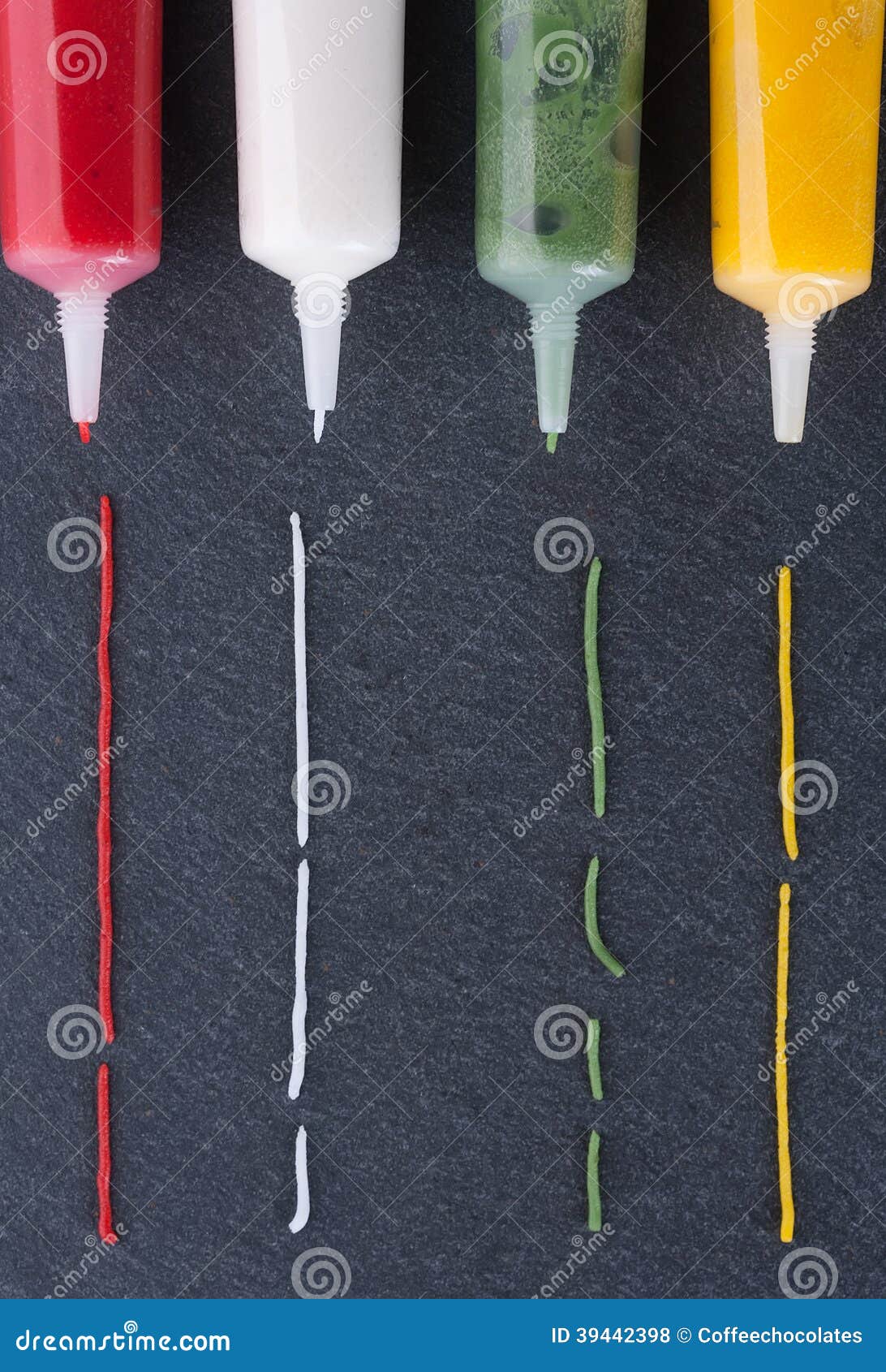 Colored icing stock photo. Image of colorful, cream, closeup - 39442398