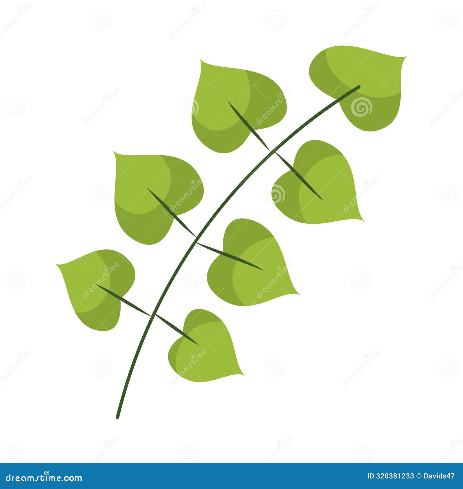 Colored Icon of a Leaf Vector Stock Vector - Illustration of icon ...