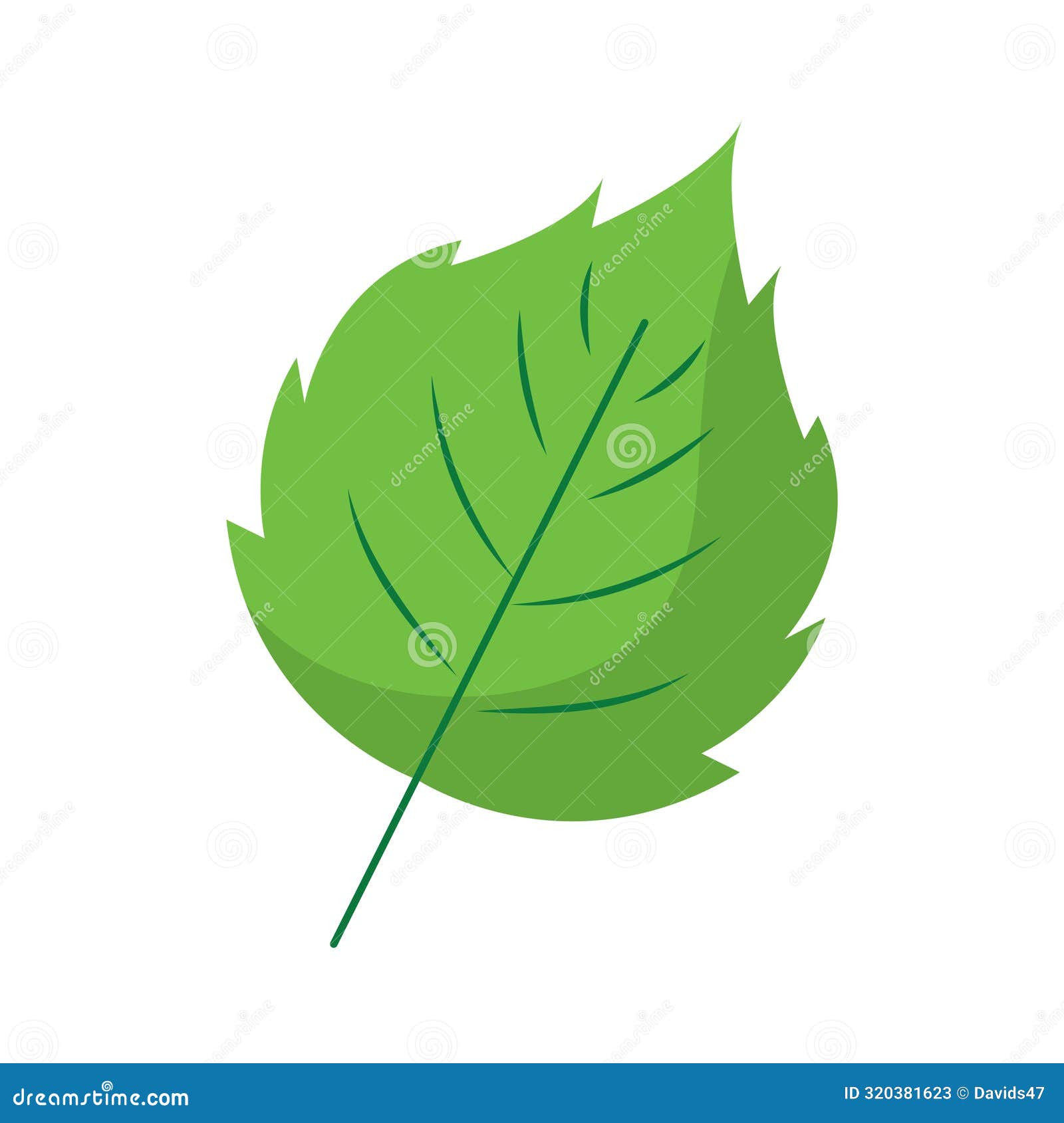 Colored Icon of a Leaf Vector Stock Vector - Illustration of modern ...