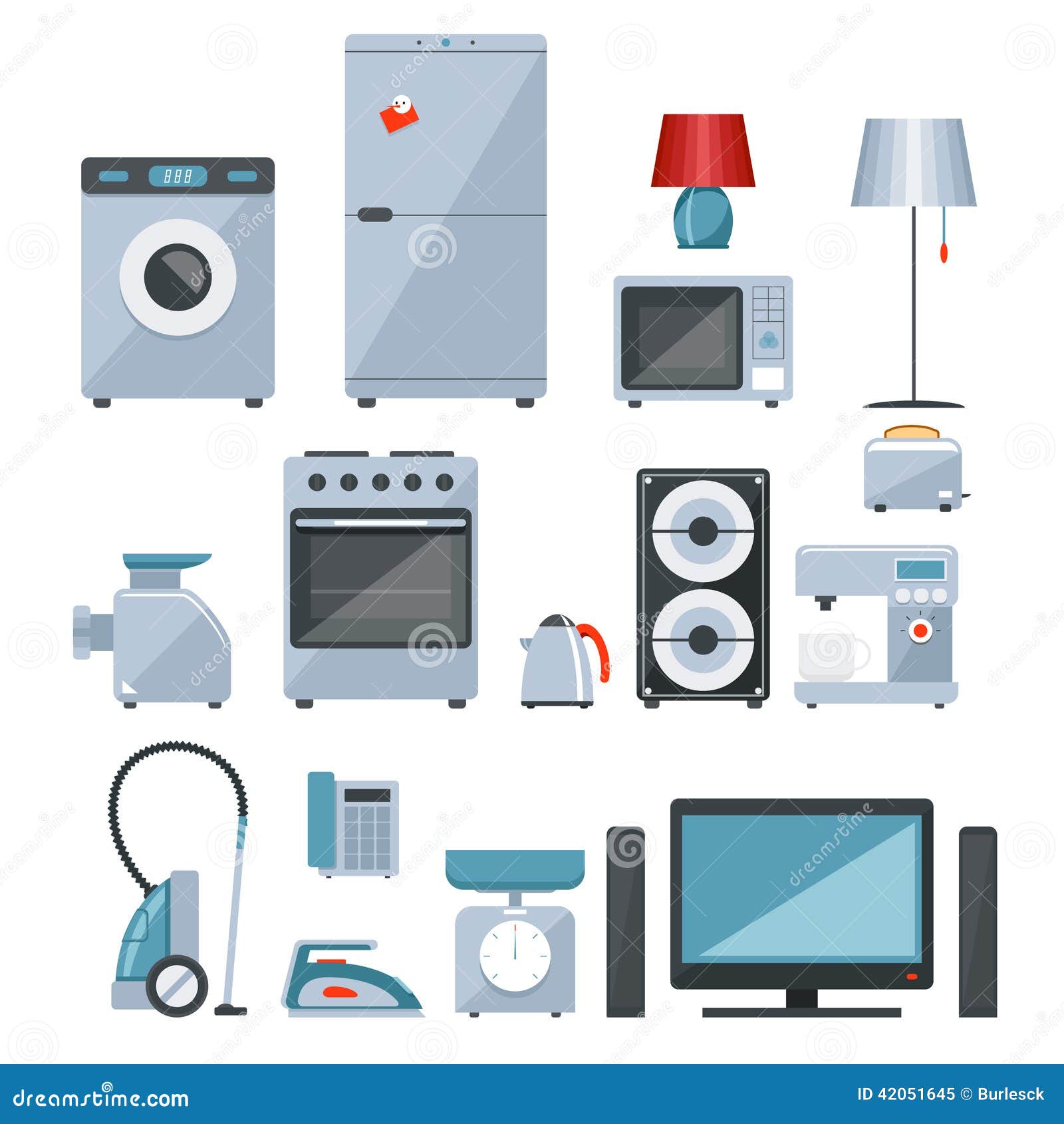 Icons Different Types Kitchen Appliances Stock Illustrations – 7 Icons ...