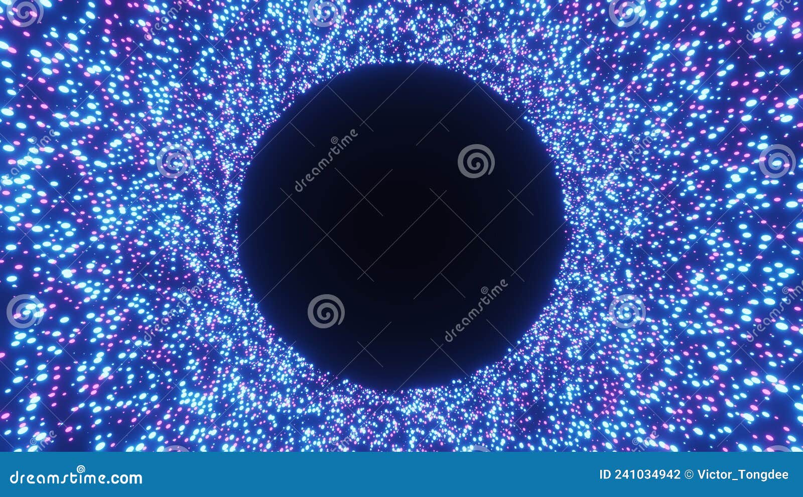 A Colored Illustration of Glowing Dust Particles Forming a Creative ...