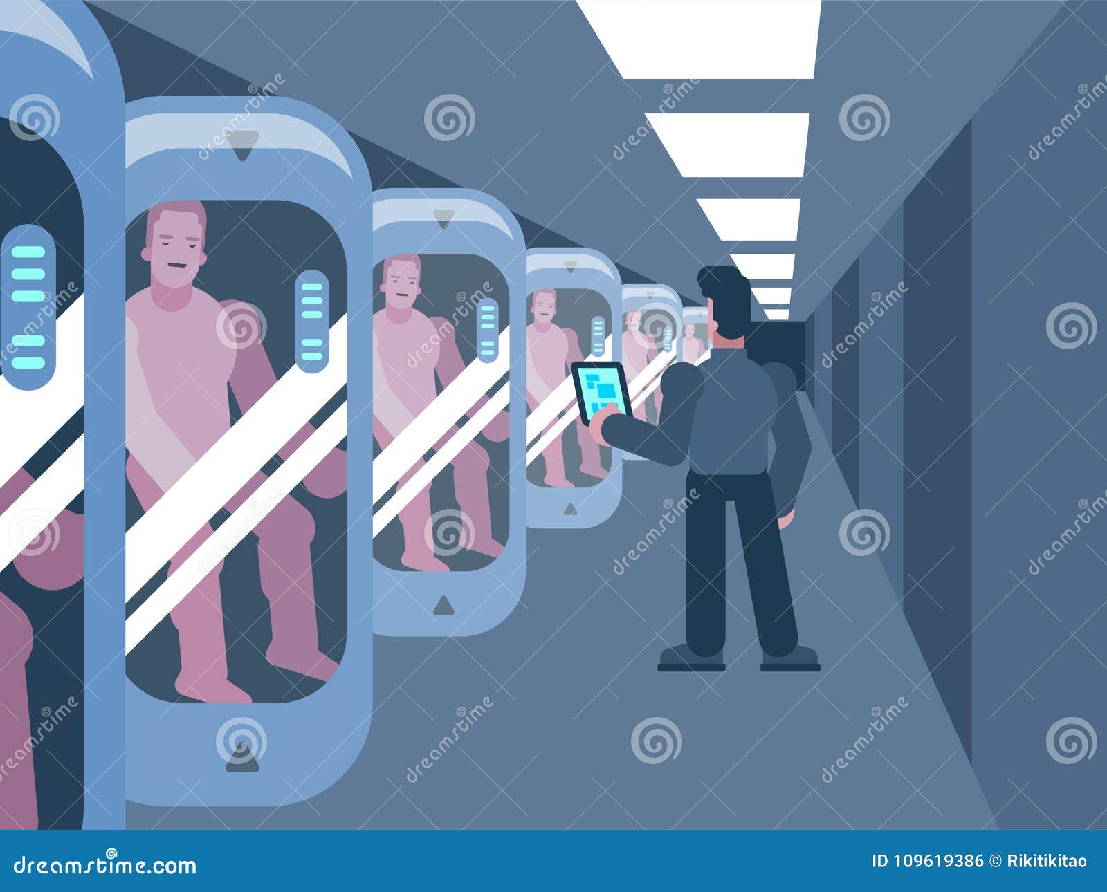 Cloning Human Factory Stock Photo | CartoonDealer.com #172665342