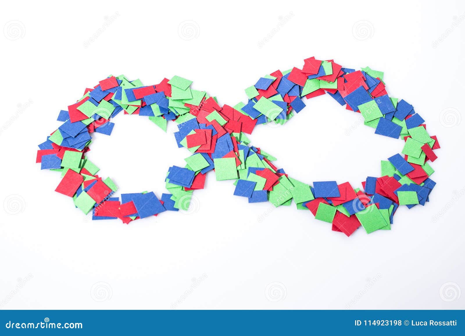 Colored Infinity Loop Isolated in a White Background Stock Photo ...