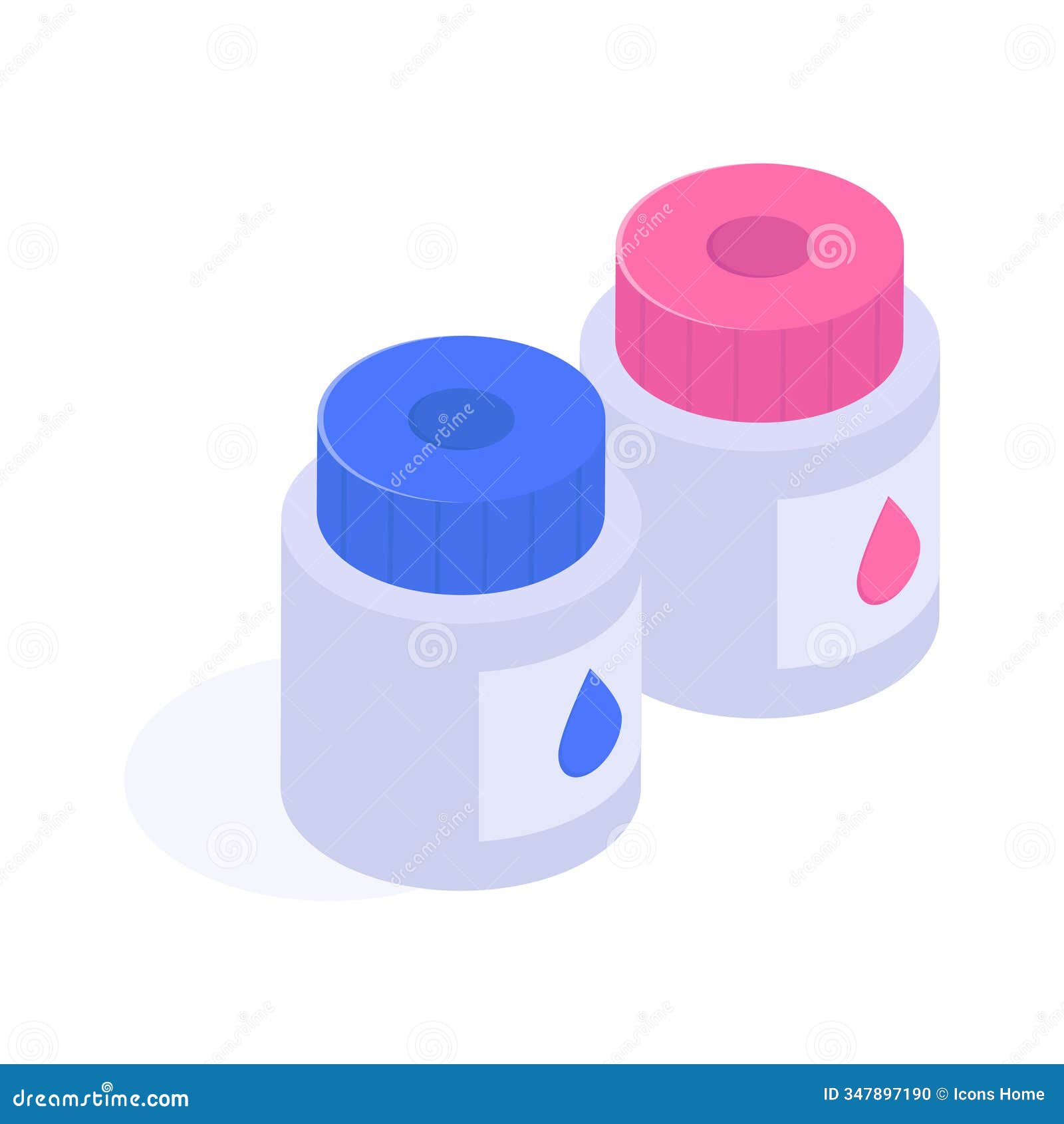 Colored Ink Bottles for Use in Large Format Printers or Copiers Stock ...