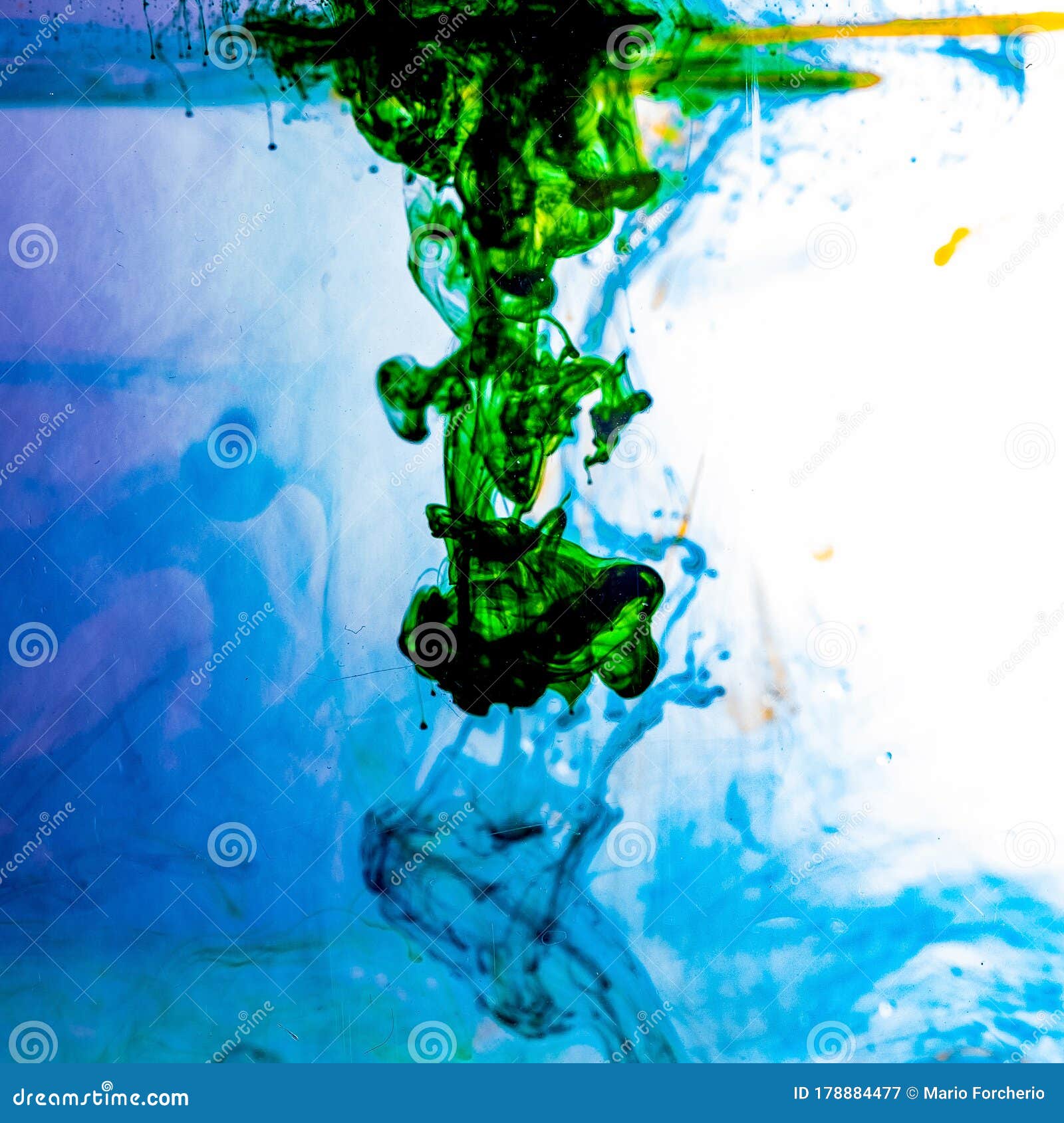 Colored Ink Cloud Grows in Water13 Stock Image - Image of watercolor ...