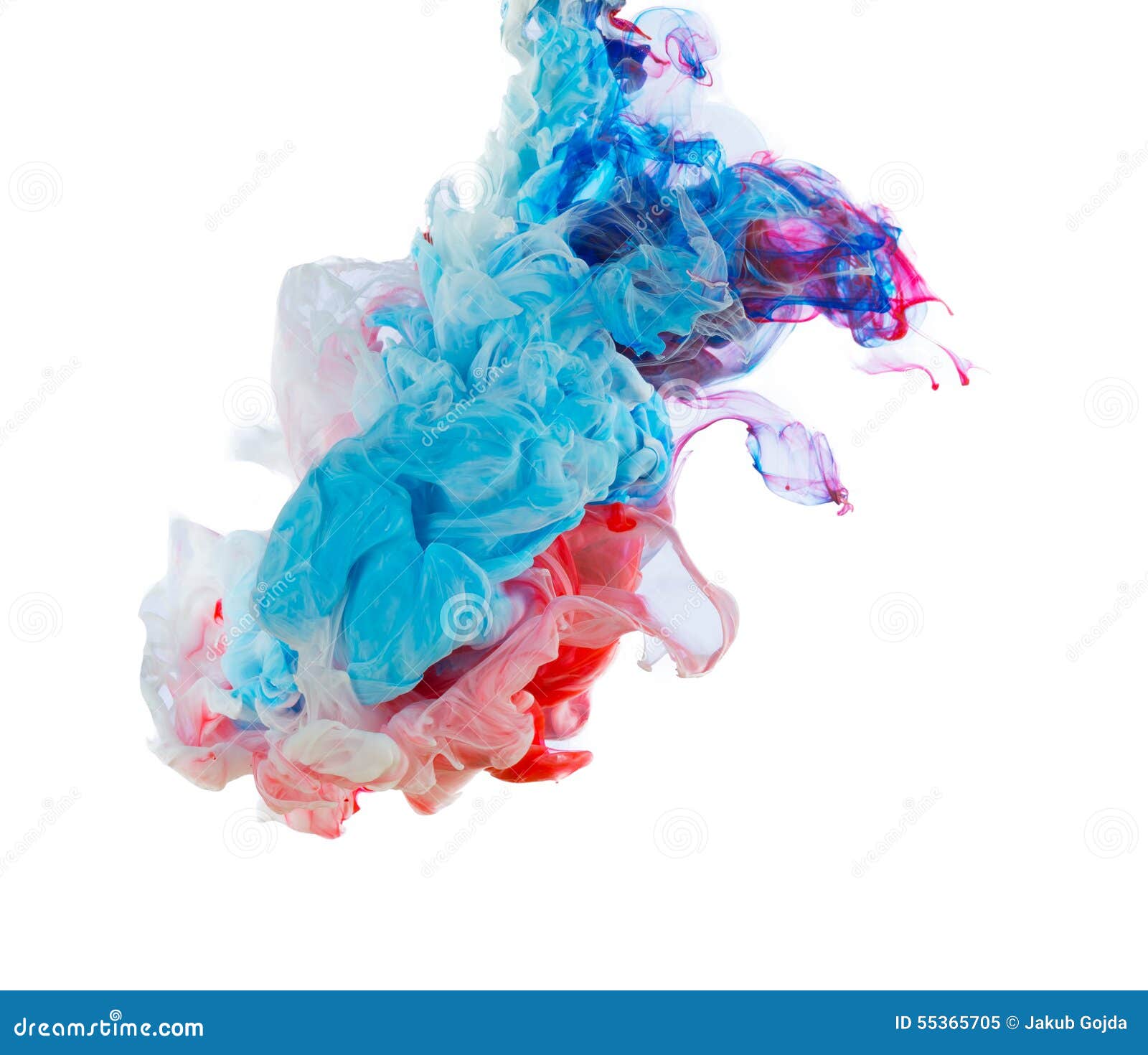 Colored Ink Isolated On White Background Stock Image - Image of ...