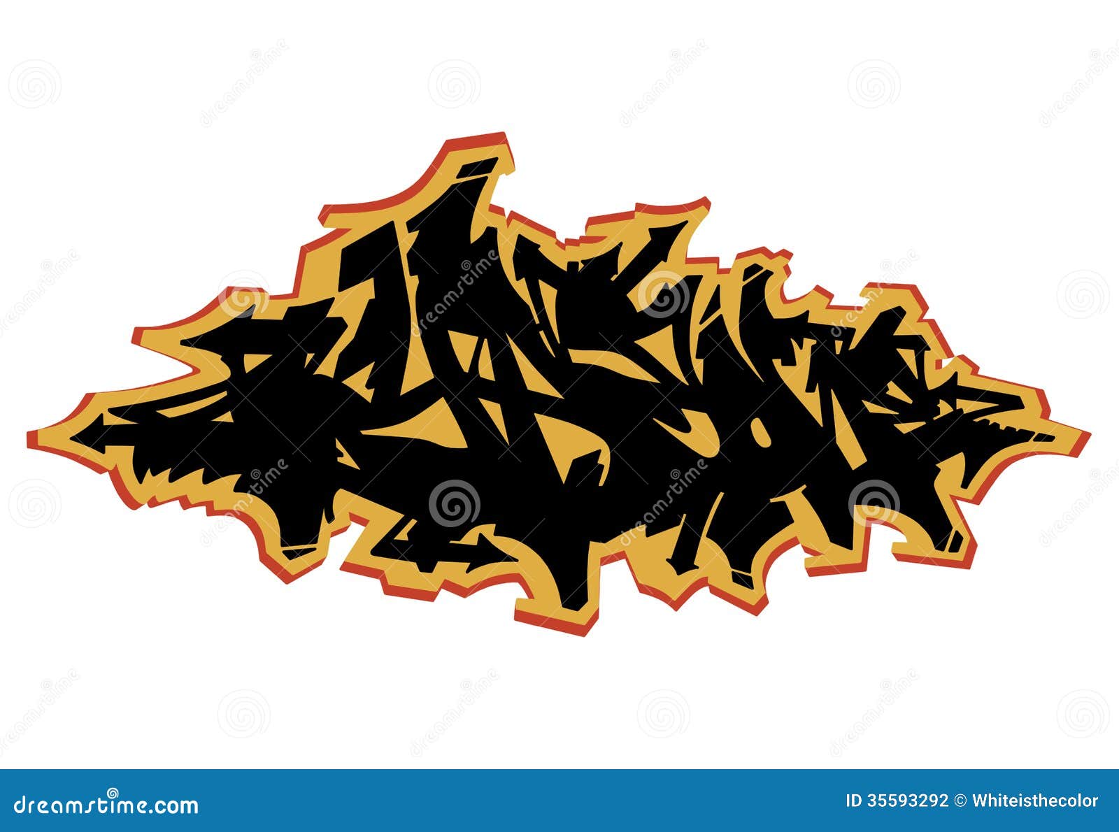 Colored Isolated Abstract Graffiti 1 Stock Illustration - Illustration ... Colored Isolated Abstract Graffiti 1 Stock Illustration - Illustration ...