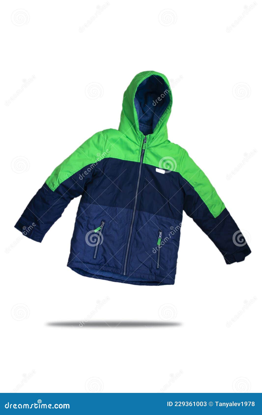 Colored Jacket Isolated Adventure White Background Design Stock Image ...