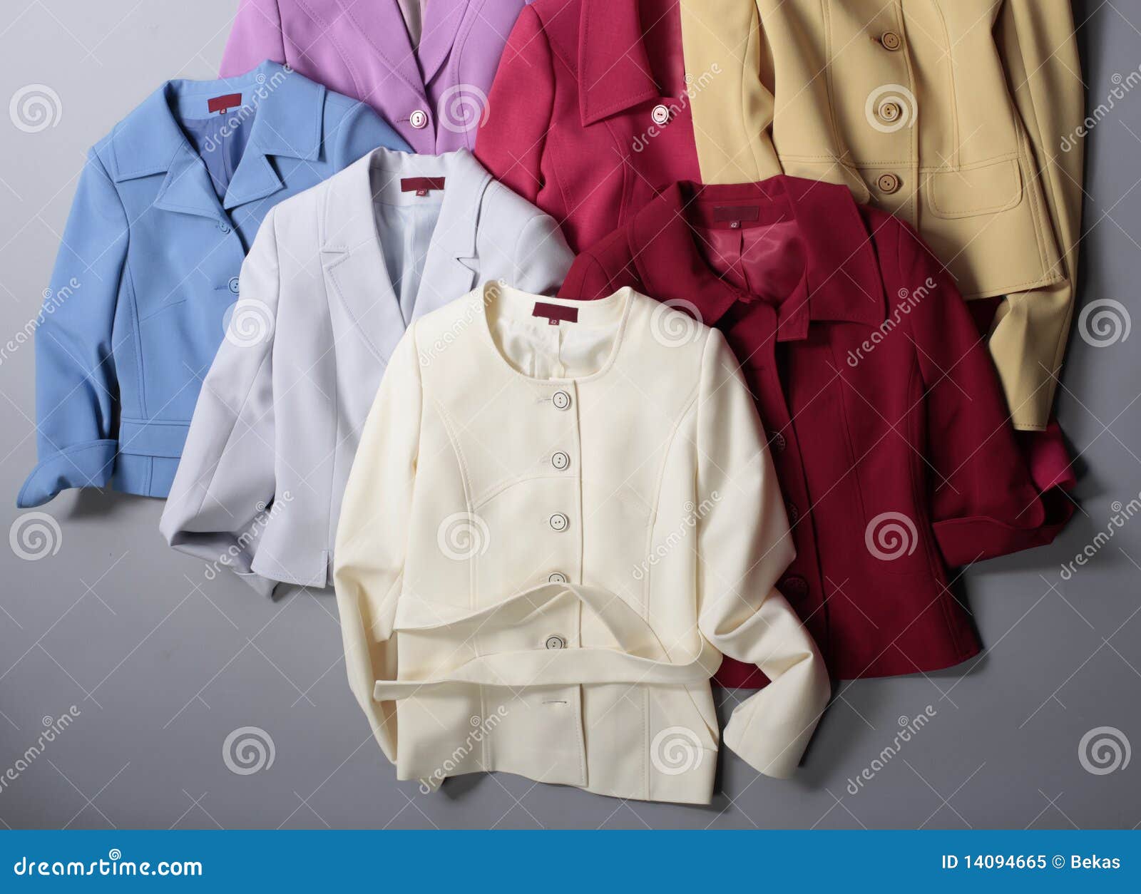 Colored jackets stock image. Image of silk, hose, neckpiece - 14094665