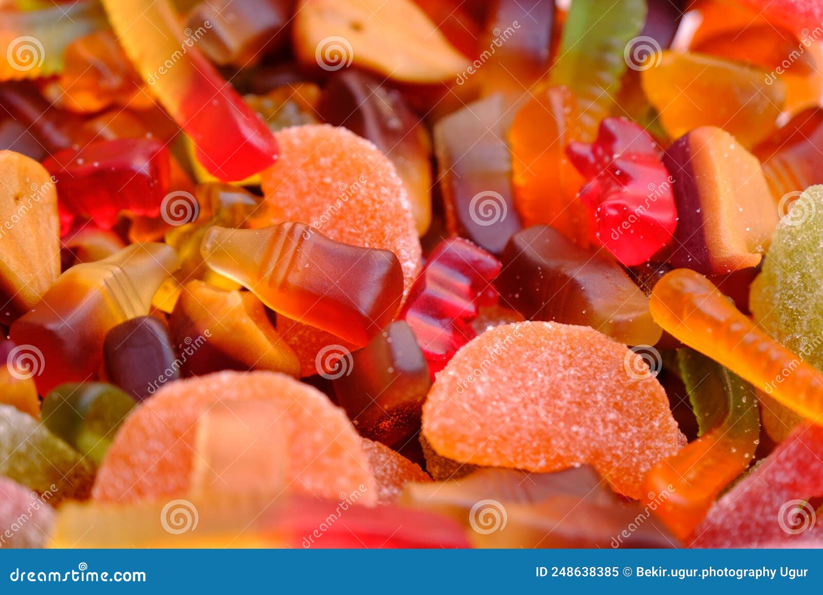 Colored jellied candy stock image. Image of colorful - 248638385