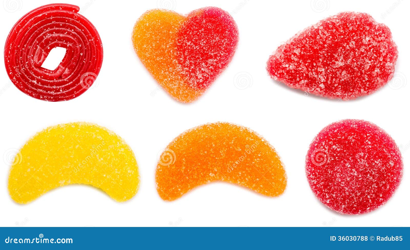 Colored Jelly Variety Mix stock photo. Image of lemon - 36030788