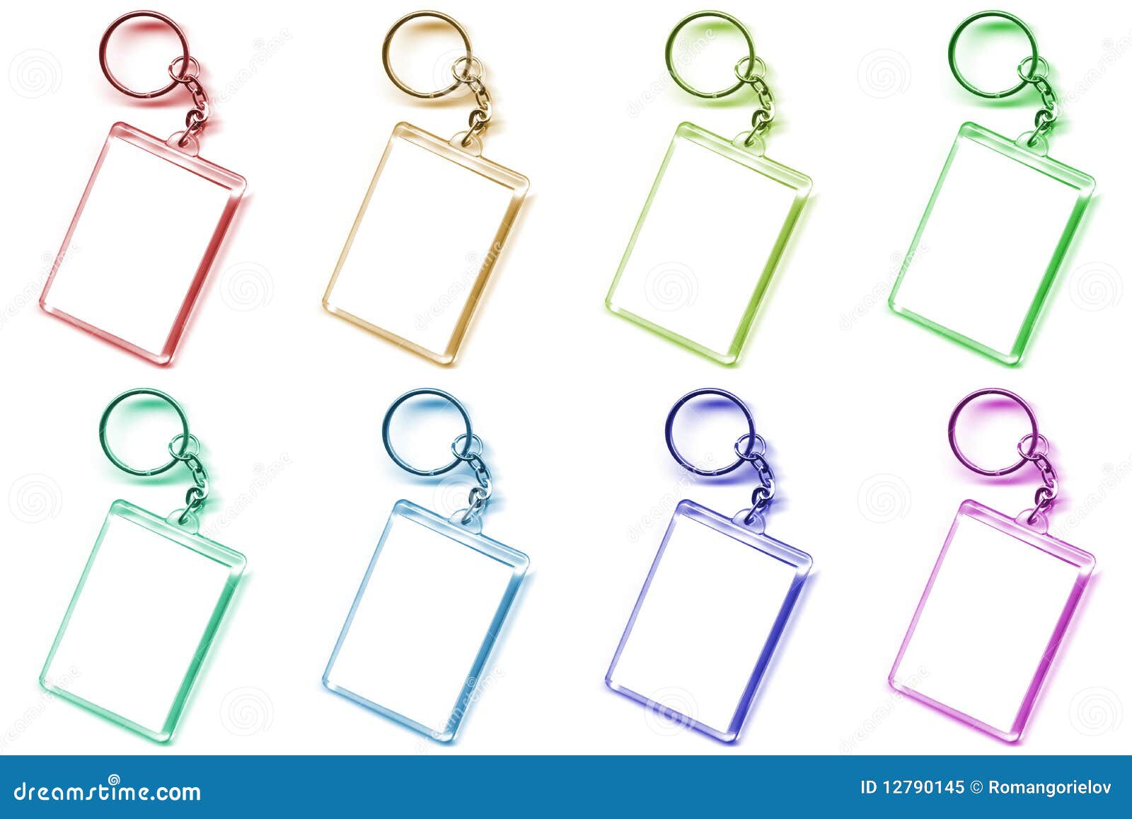 Colored keychain stock illustration. Illustration of professional ...