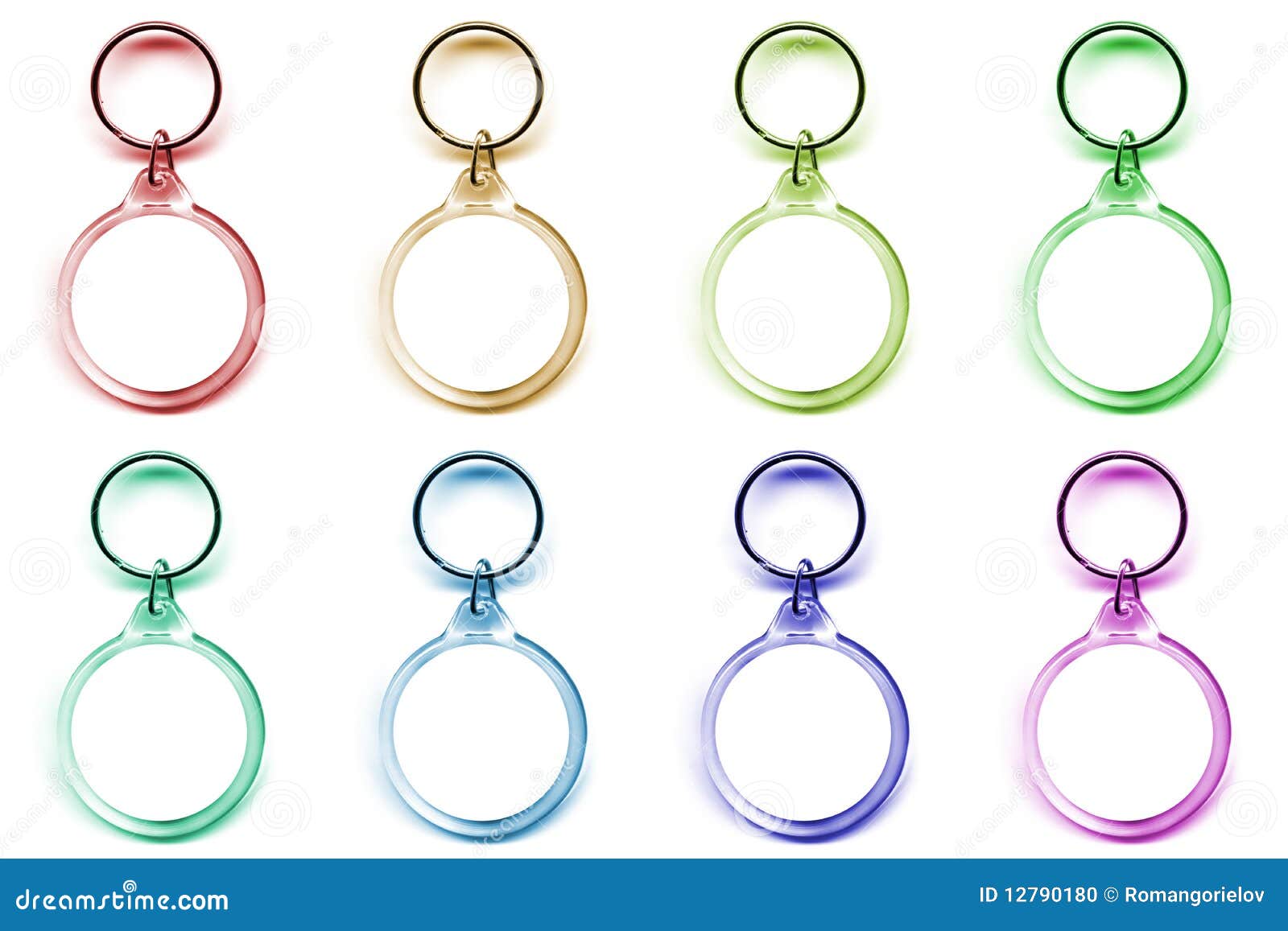 Colored keychain stock photo. Image of accessories, metals - 12790180