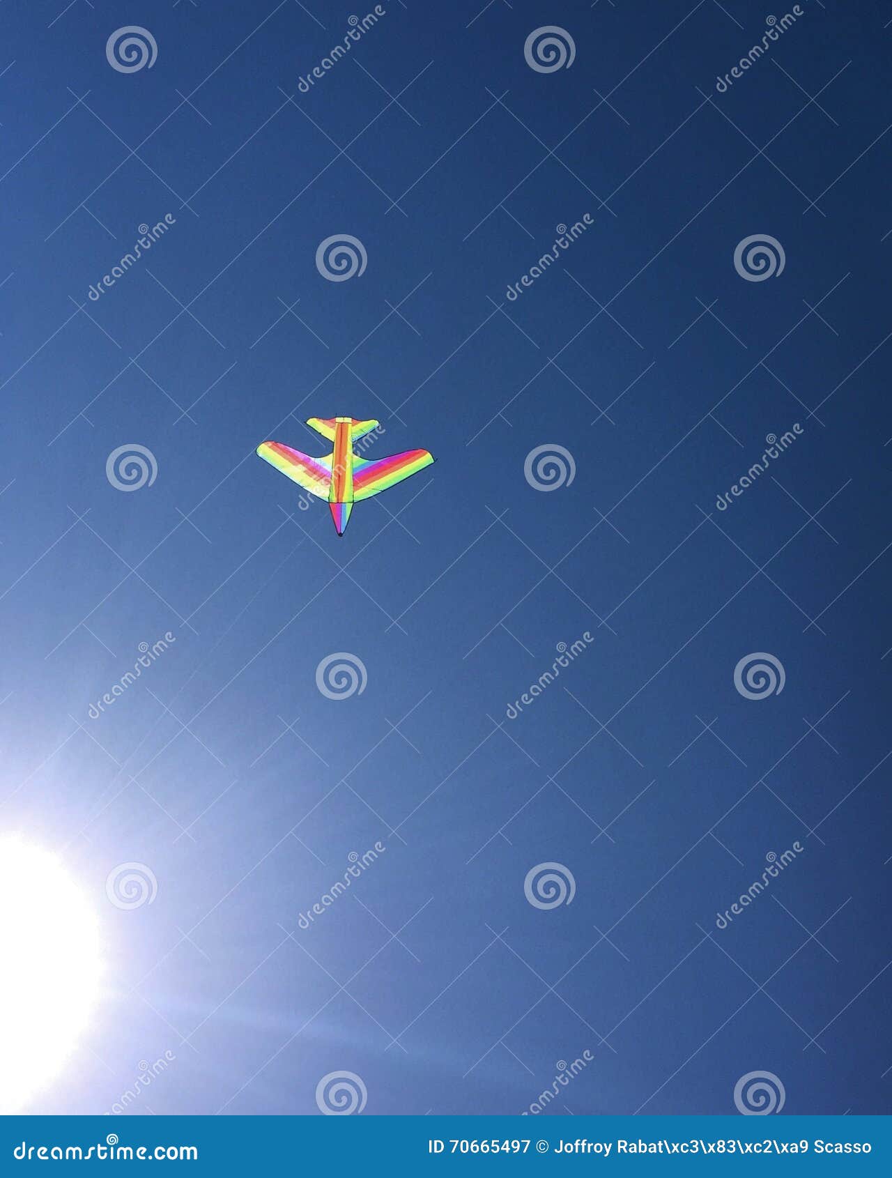 Colored kite stock image. Image of flying, blue, colored - 70665497