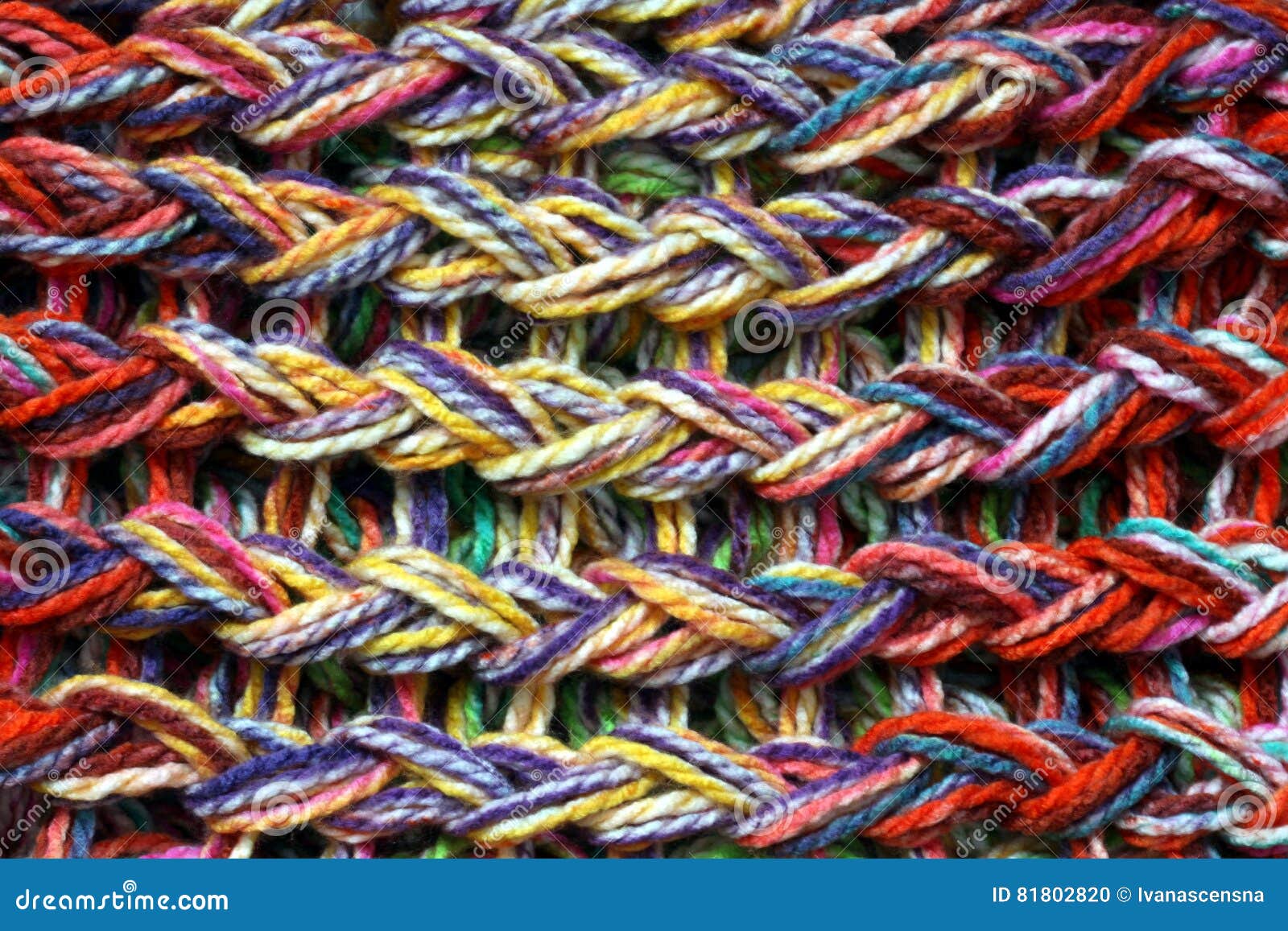 Colored Knitted Wool Texture Stock Photo - Image of clothes, knit: 81802820