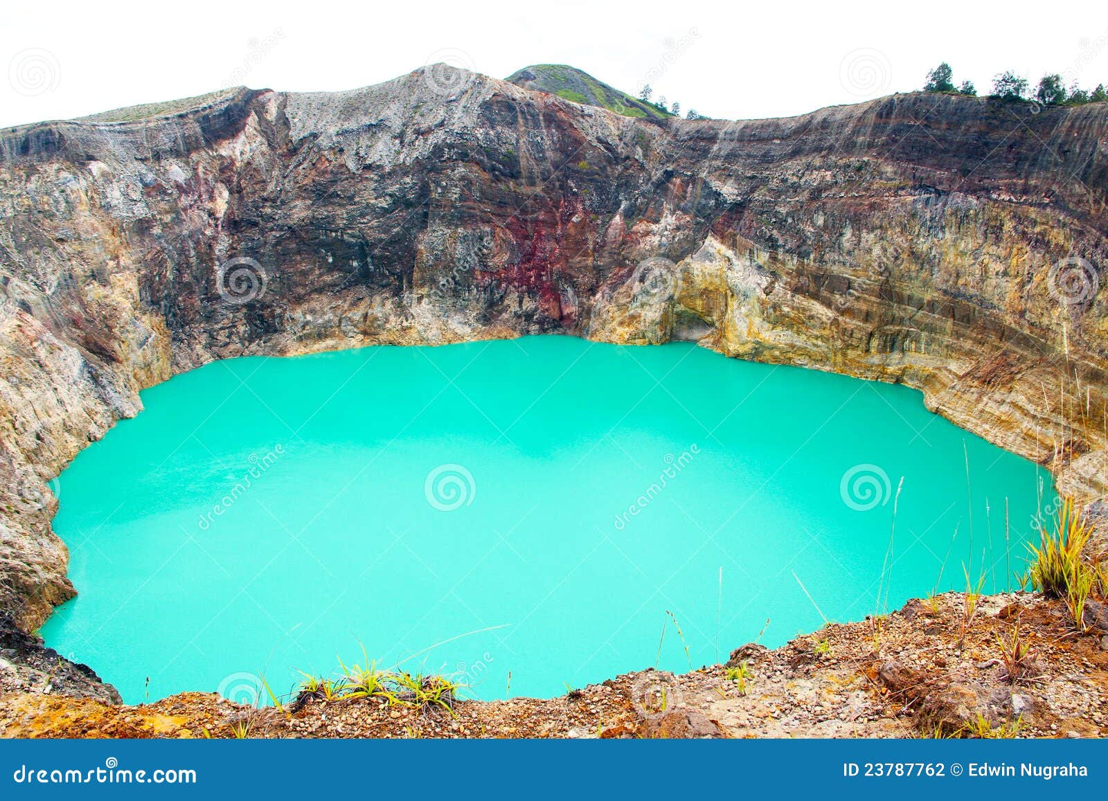 Colored Lake in Indonesia stock photo. Image of flores - 23787762