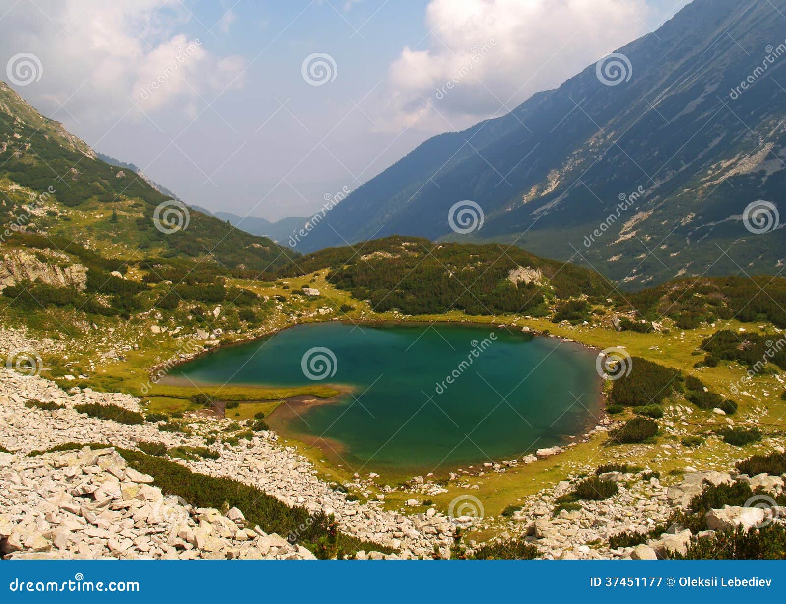 Colored Lake in the Mountains Stock Image - Image of pattern, landscape ...
