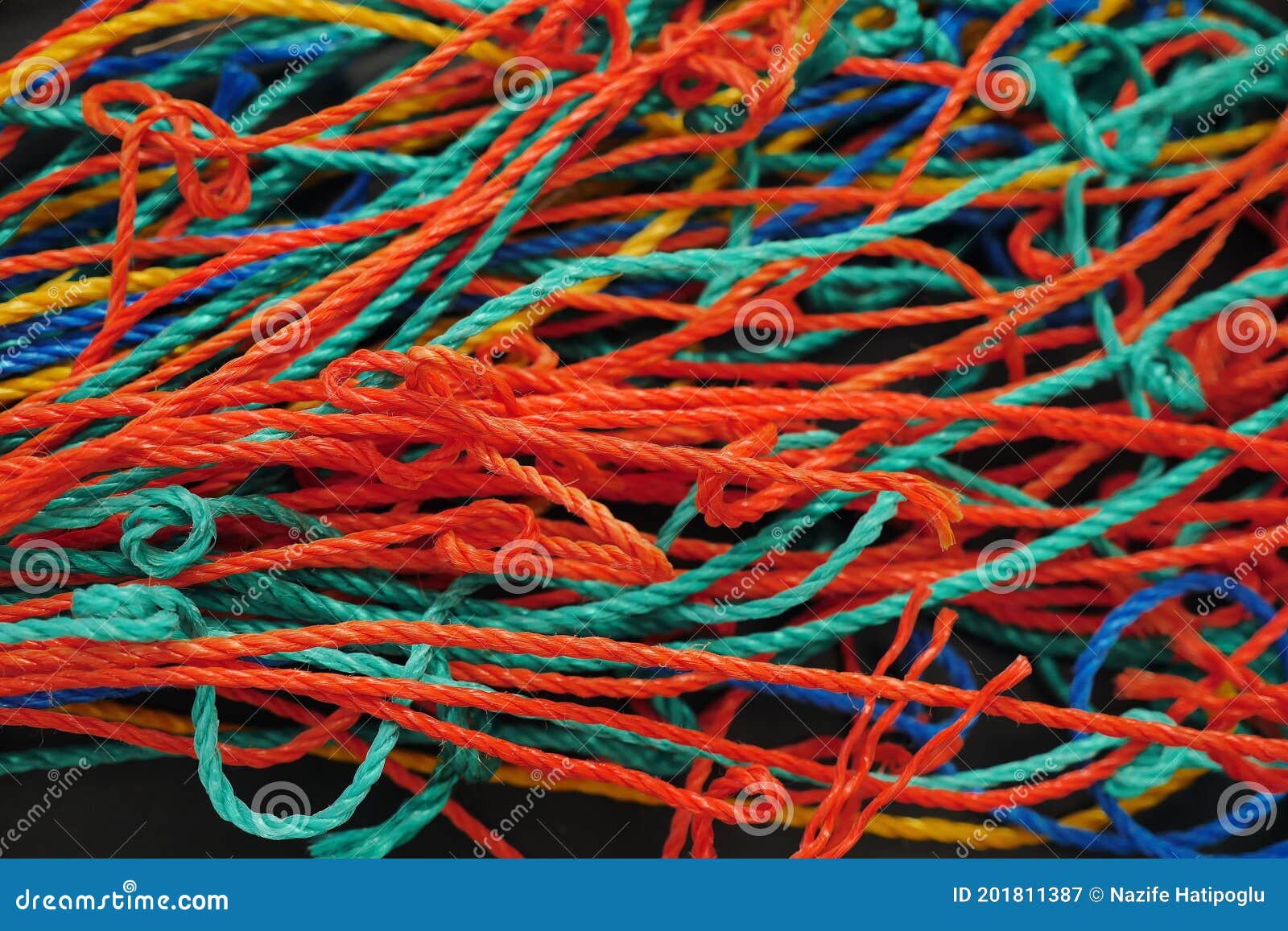 Colored Laundry Threads, Colored Ropes, Many Colored Threads Stock ...