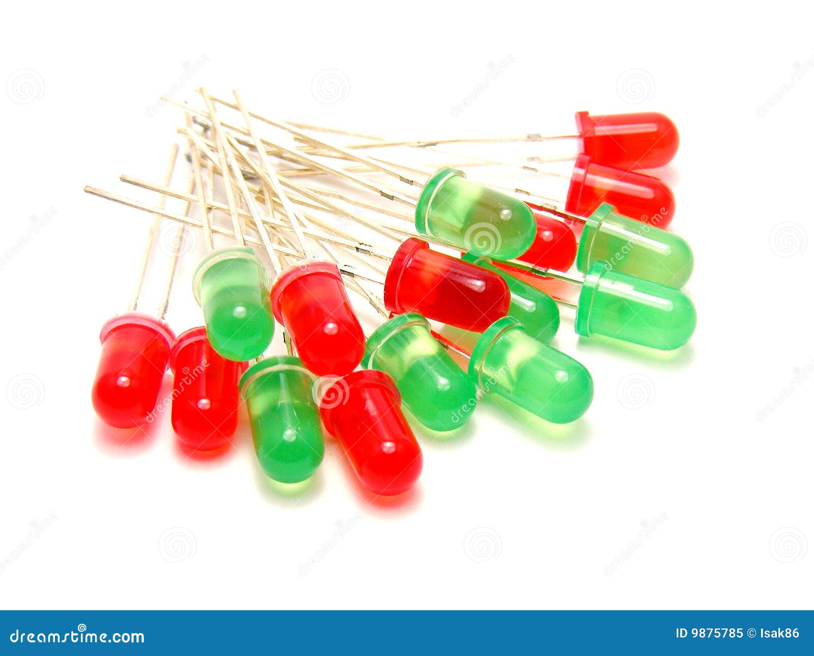 Colored led s stock image. Image of device, equipment - 9875785