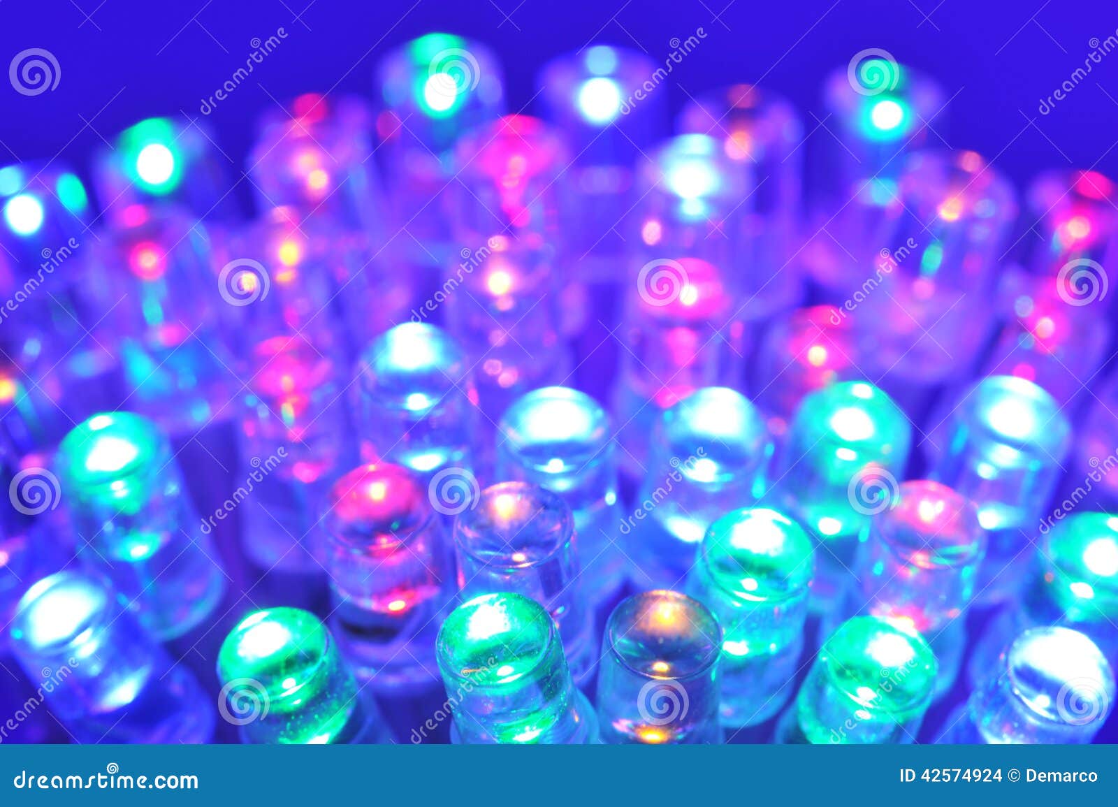 Colored LEDs stock photo. Image of semi, leds, lighting - 42574924